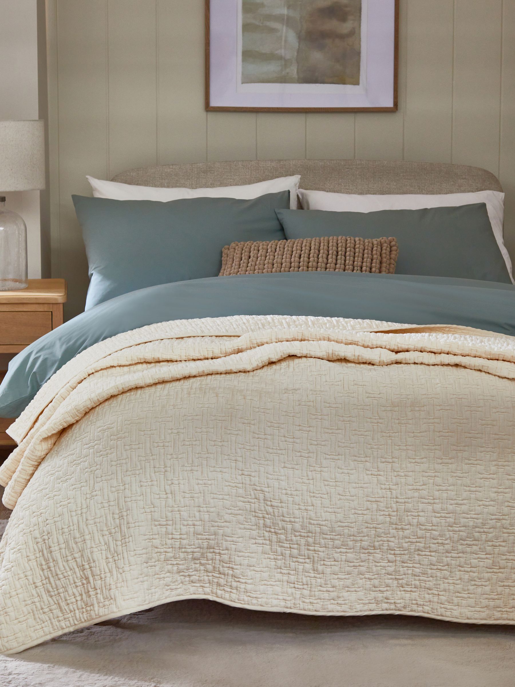 Buy Cream Irregular Texture Bedspread from the Next UK online shop