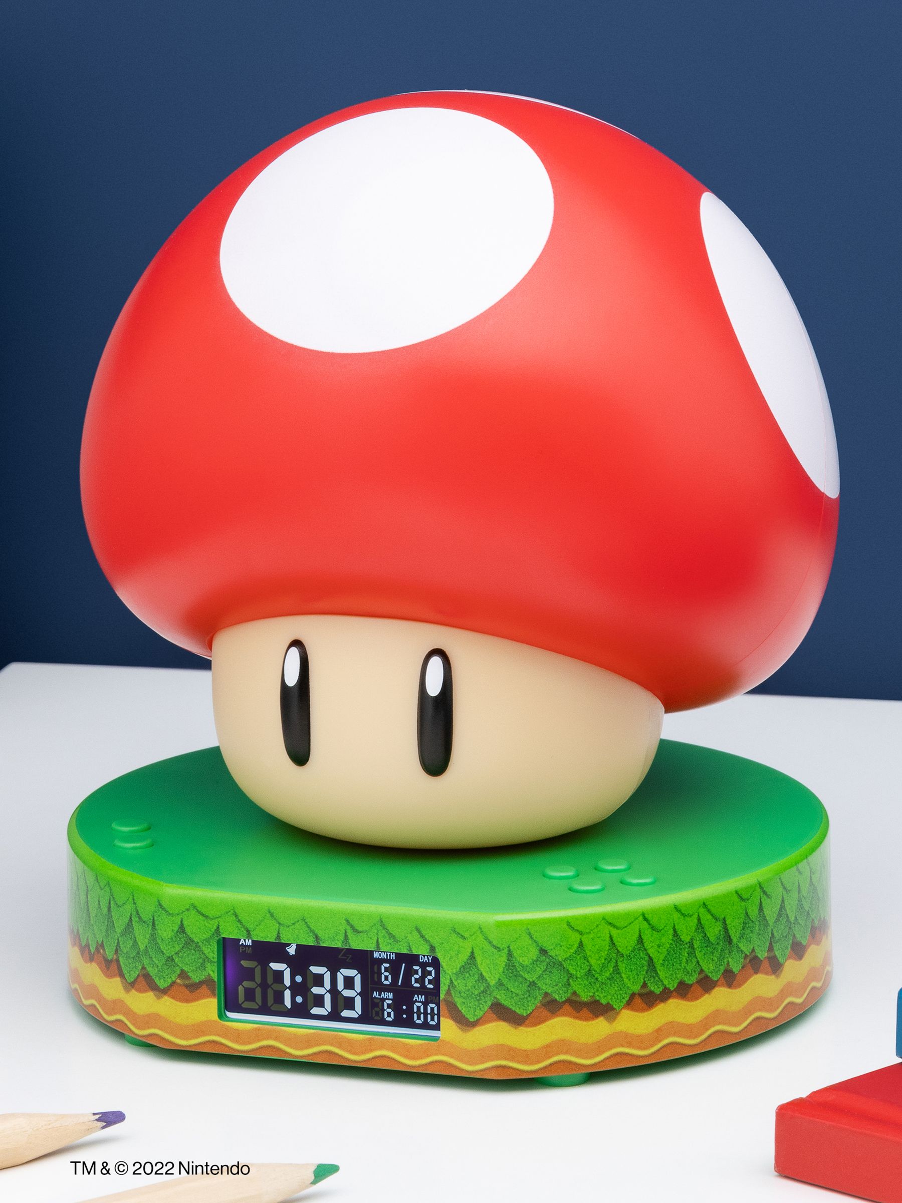Buy Super Mario Super Mushroom Digital Alarm Clock from the Next UK ...