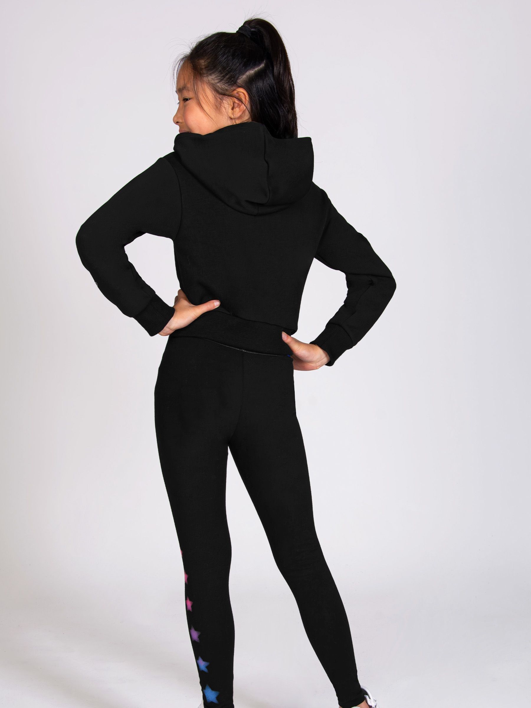 Buy Pineapple Black X The Next Step Logo Crop Hoodie from the Next UK ...