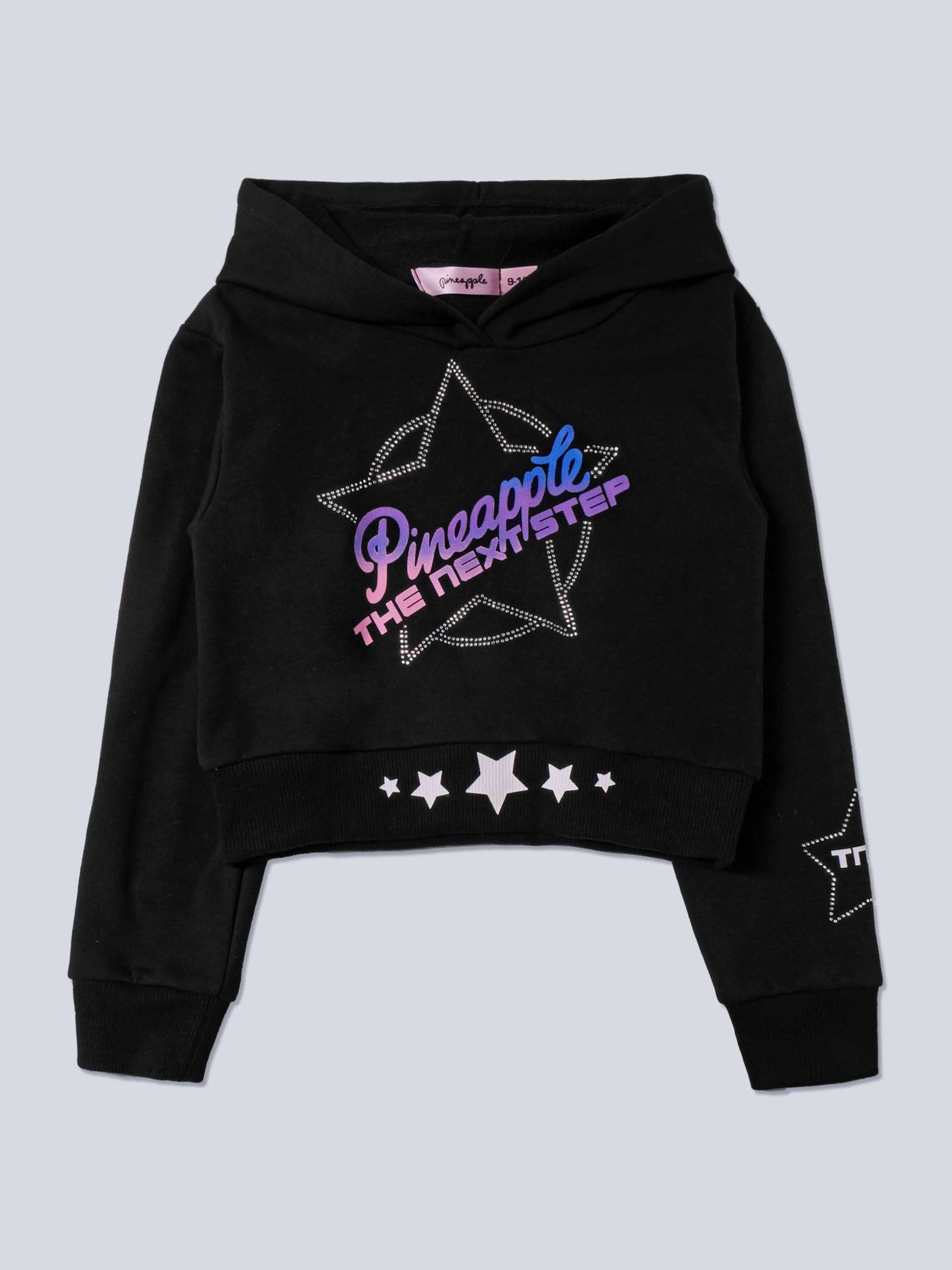 Buy Pineapple Black X The Next Step Logo Crop Hoodie from the Next UK ...
