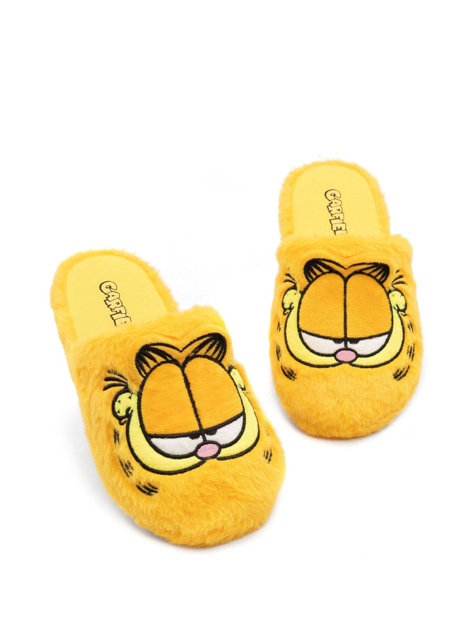 Buy Vanilla Underground Yellow Garfield Adults Licensing Slippers from ...
