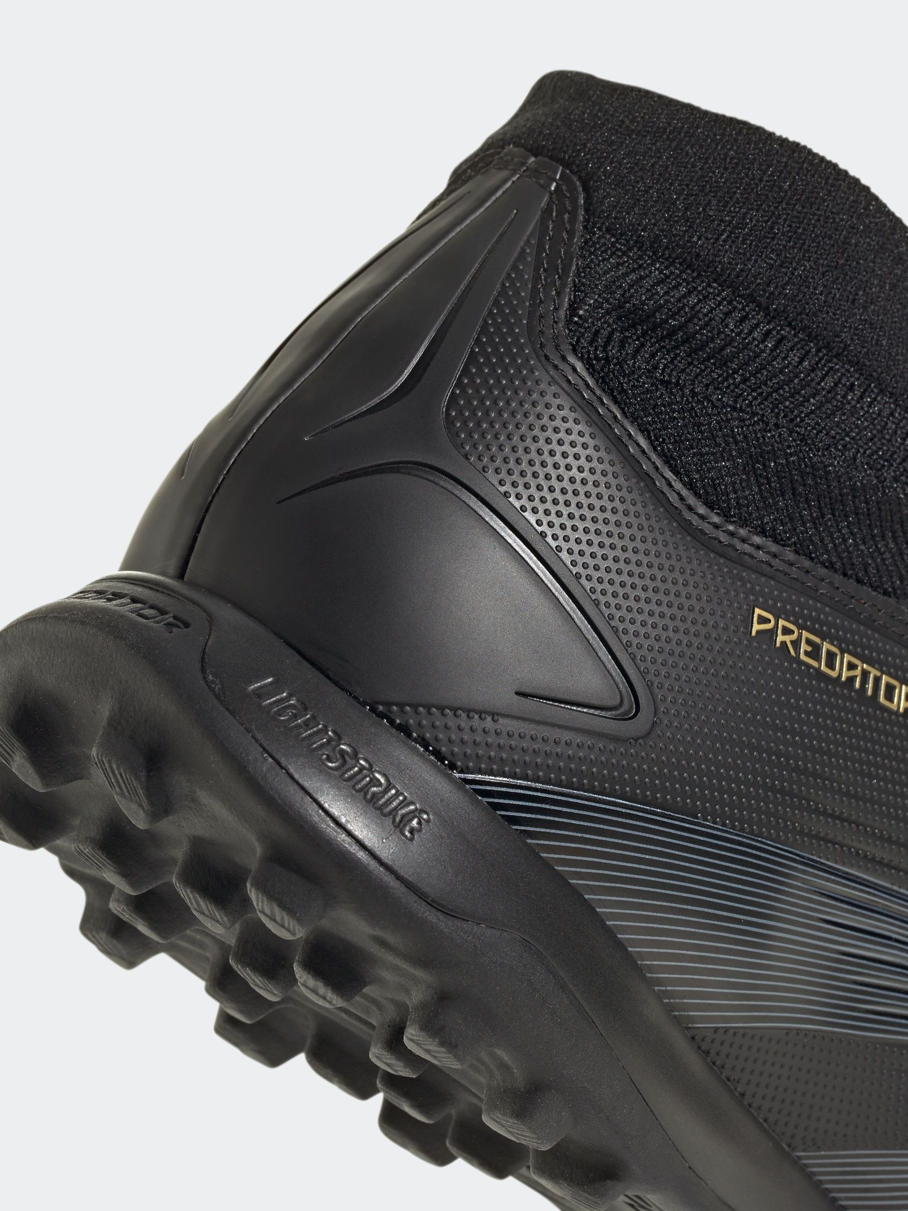 Buy adidas Black/Gold Predator League Laceless Turf Football Boots from ...