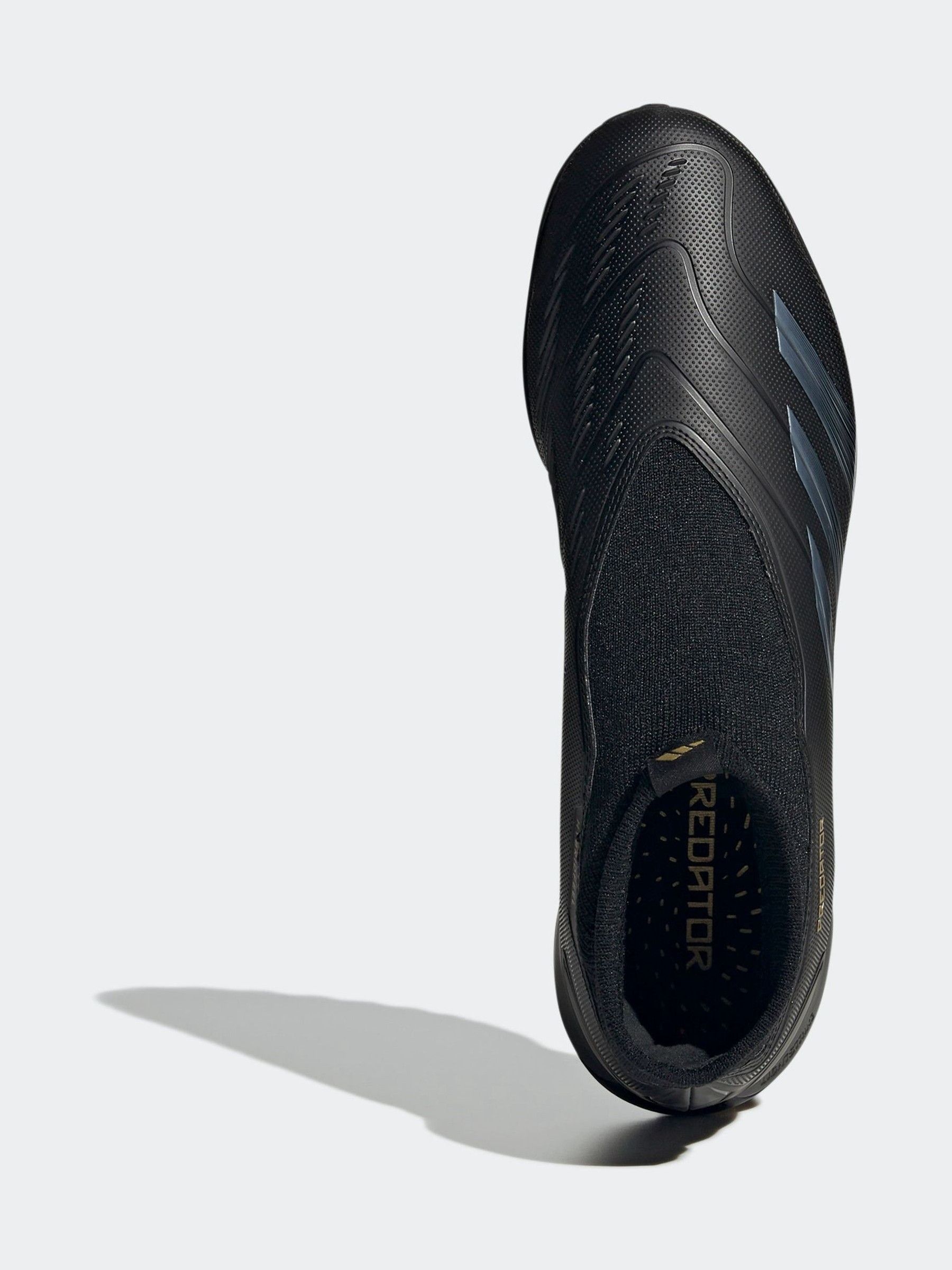 Buy adidas Black/Gold Predator League Laceless Turf Football Boots from ...