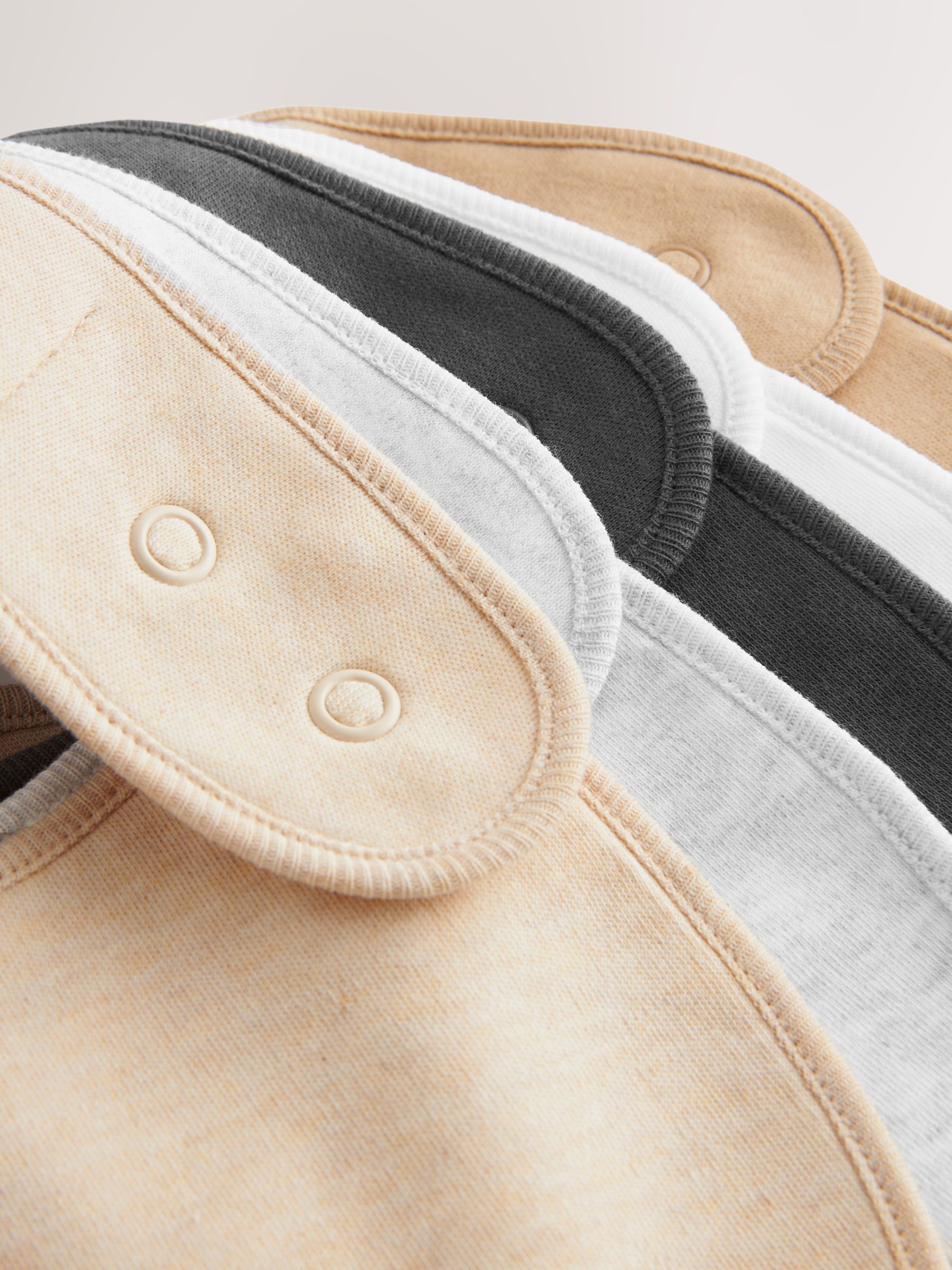 Buy Neutral Baby 100% Cotton Bibs 5 Pack from the Next UK online shop