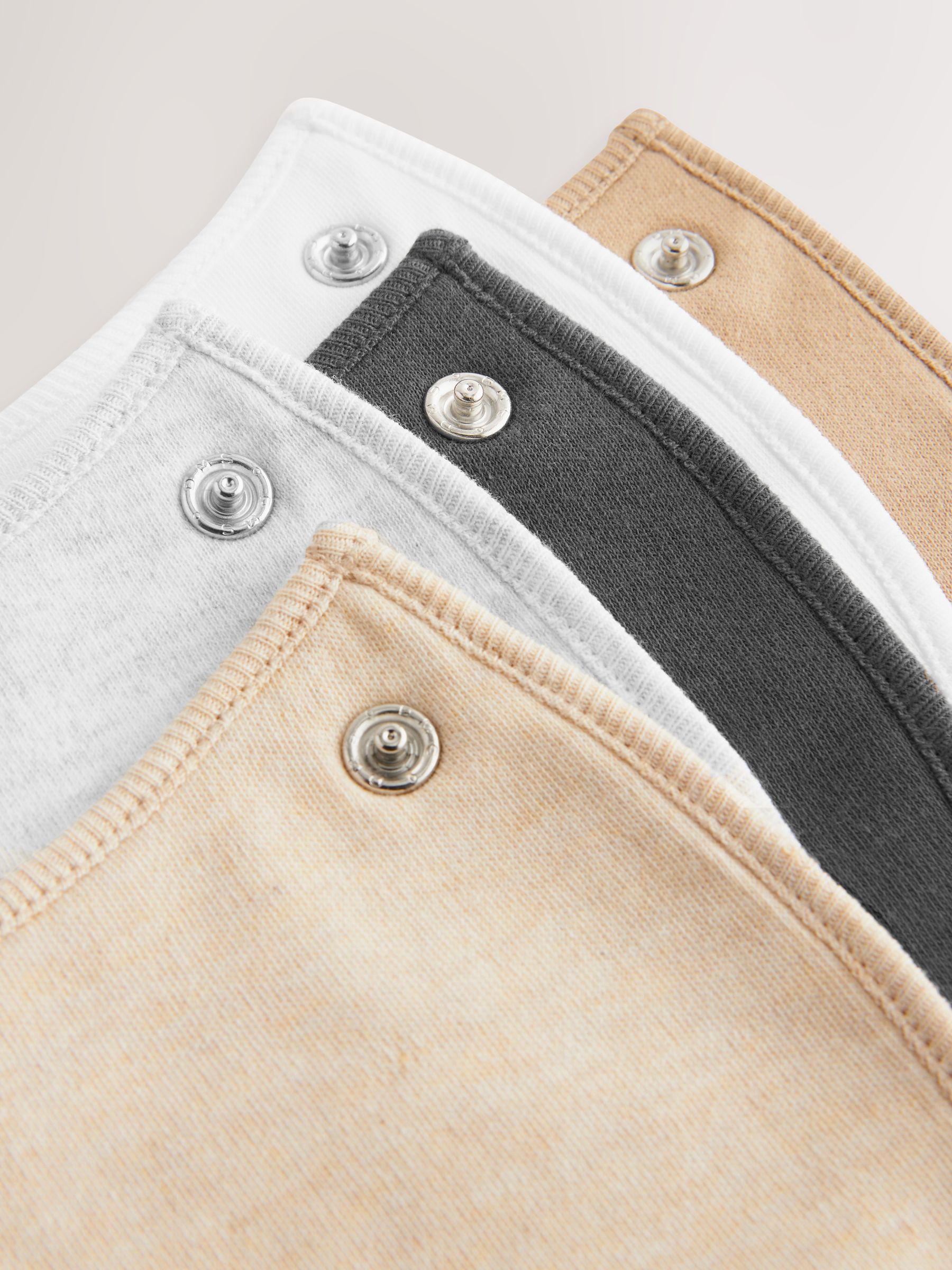 Buy Neutral Baby 100% Cotton Bibs 5 Pack from the Next UK online shop