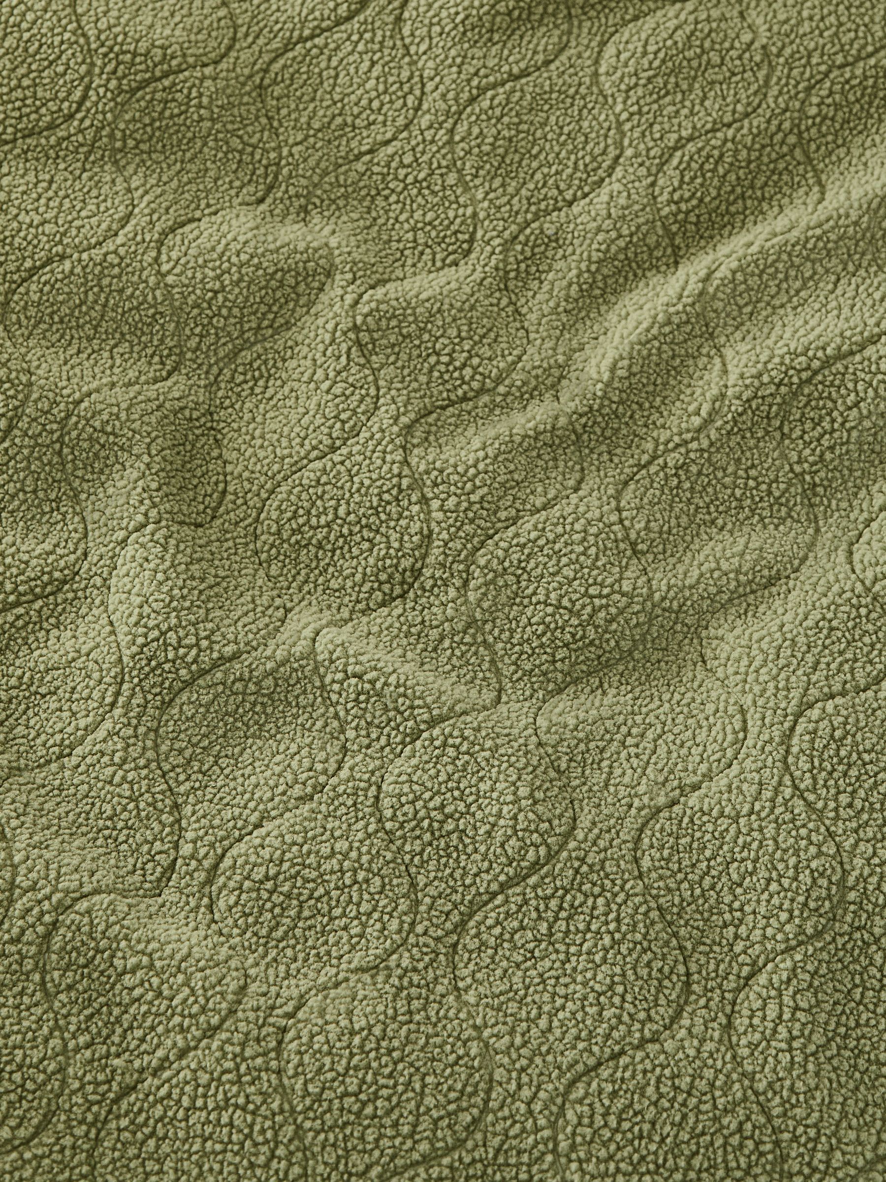 Buy Sage Green Pattern Embossed Borg Fleece Duvet Cover and Pillowcase ...