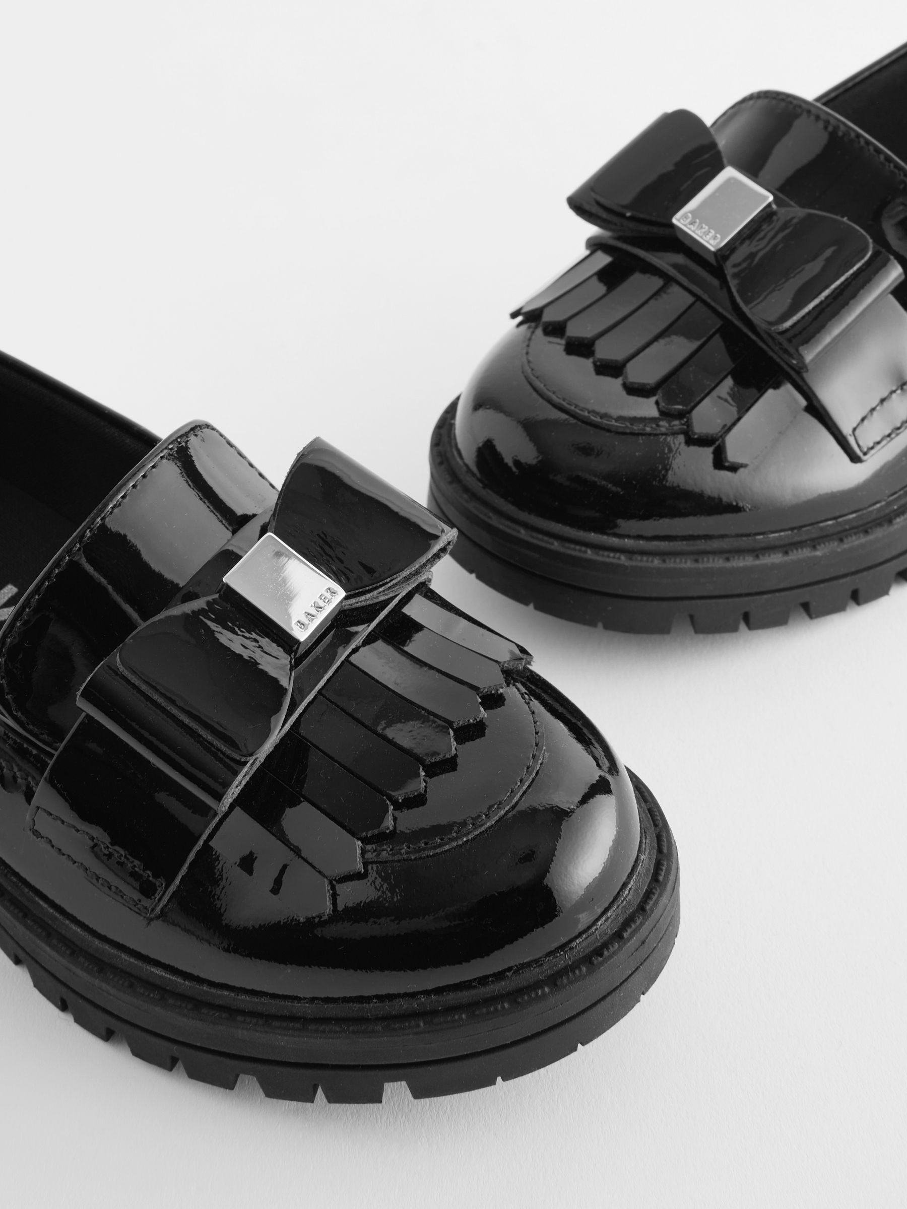 Buy Baker by Ted Baker Girls Black Loafer Shoes with Bow from the Next ...