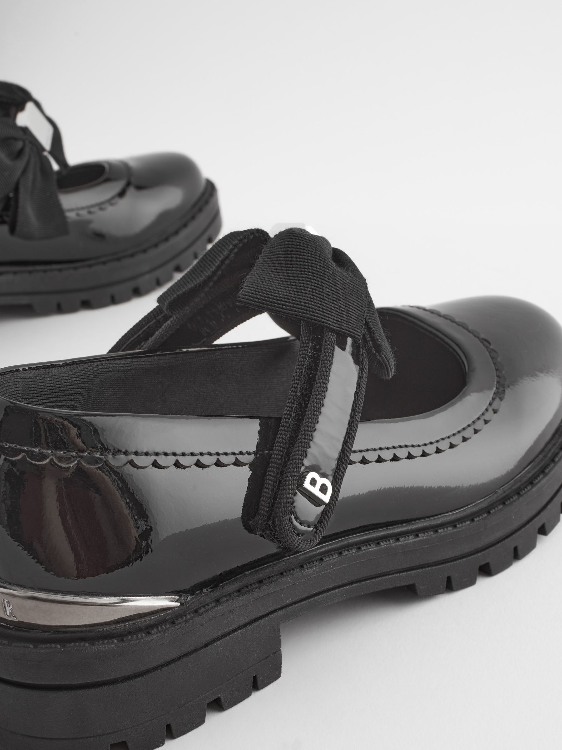 Buy Baker by Ted Baker Girls Black School Chunky Mary Jane Shoes with ...