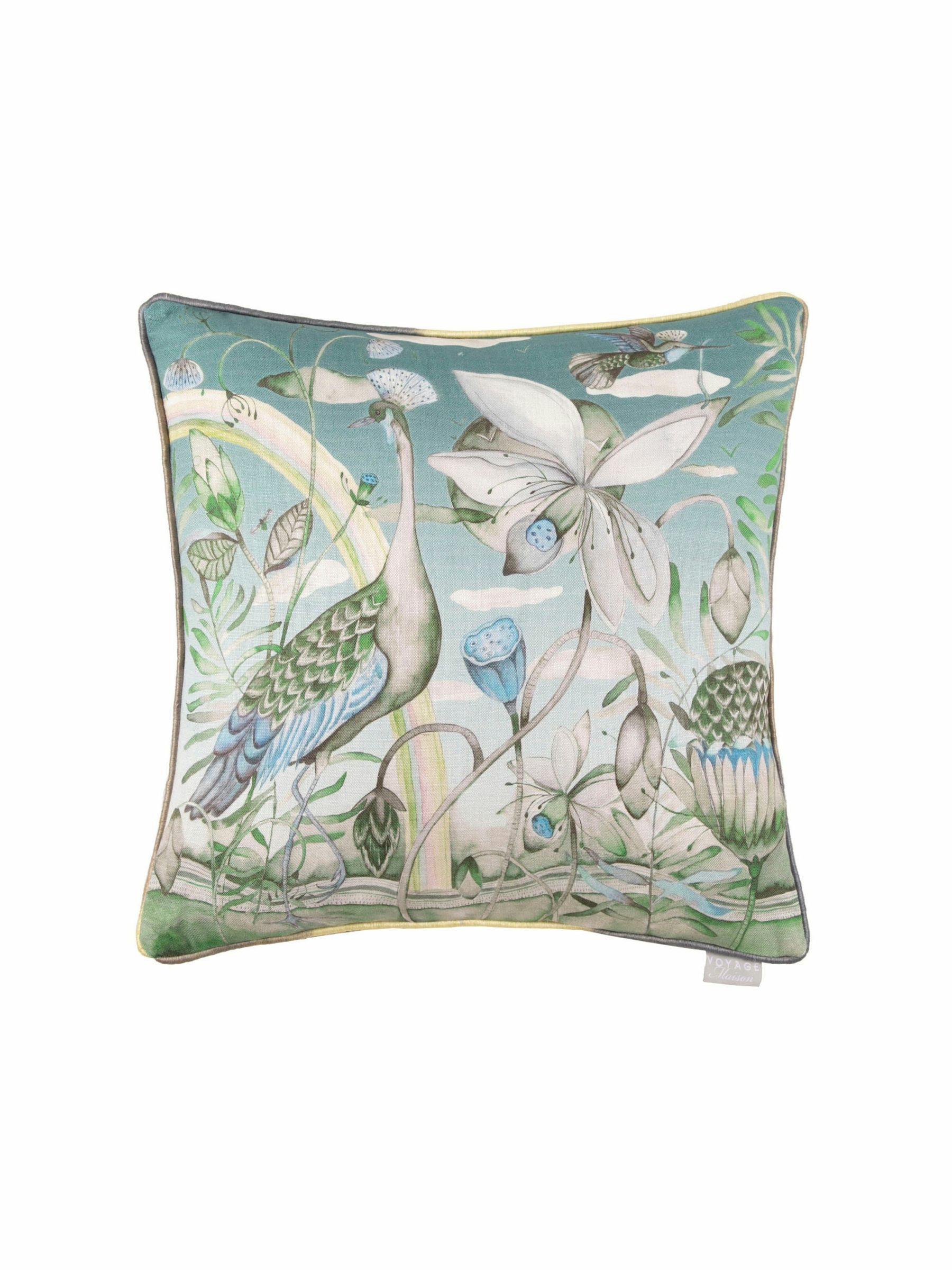 Buy Voyage Emerald Luan Animal Piped Cord Cushion from the Next UK ...