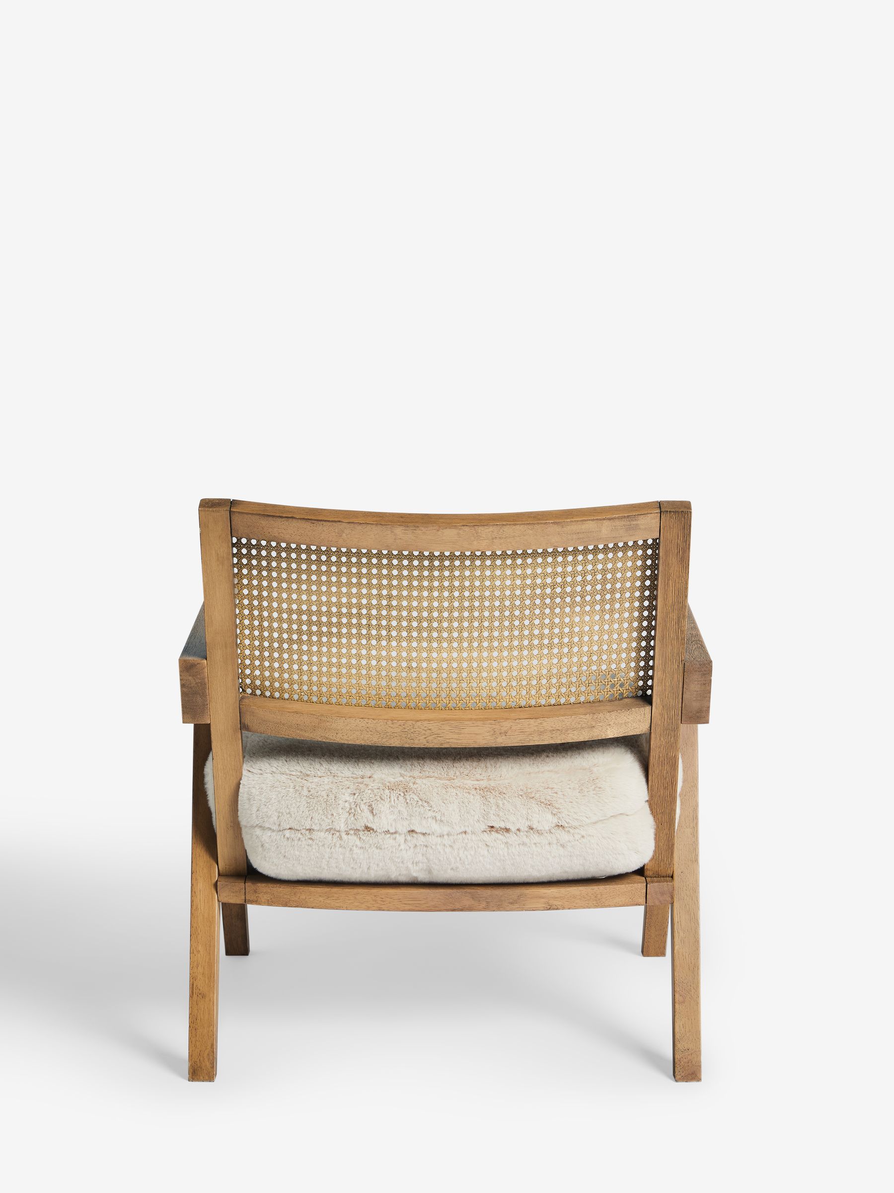 Buy Bronx Frame, Oslo Faux Fur Light Natural Abel Wooden Rattan Accent ...