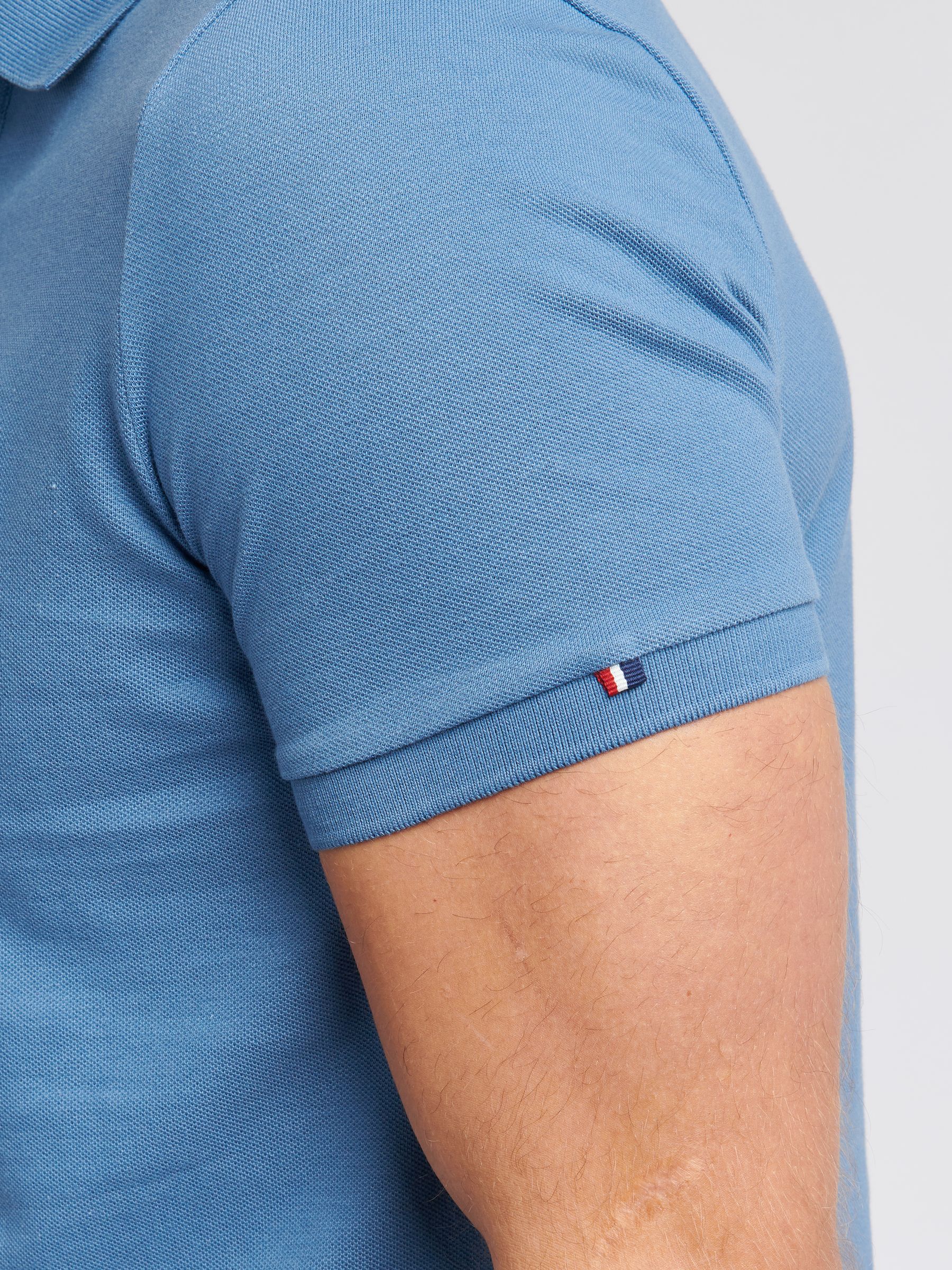 Buy U.S. Polo Assn. Sky Blue Regular Fit Mens Player 3 Pique 100% ...