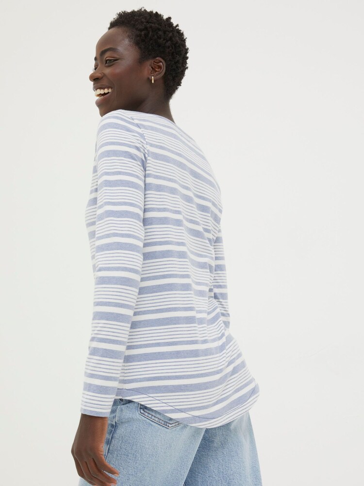 Buy FatFace Blue Breton Top from the Next UK online shop