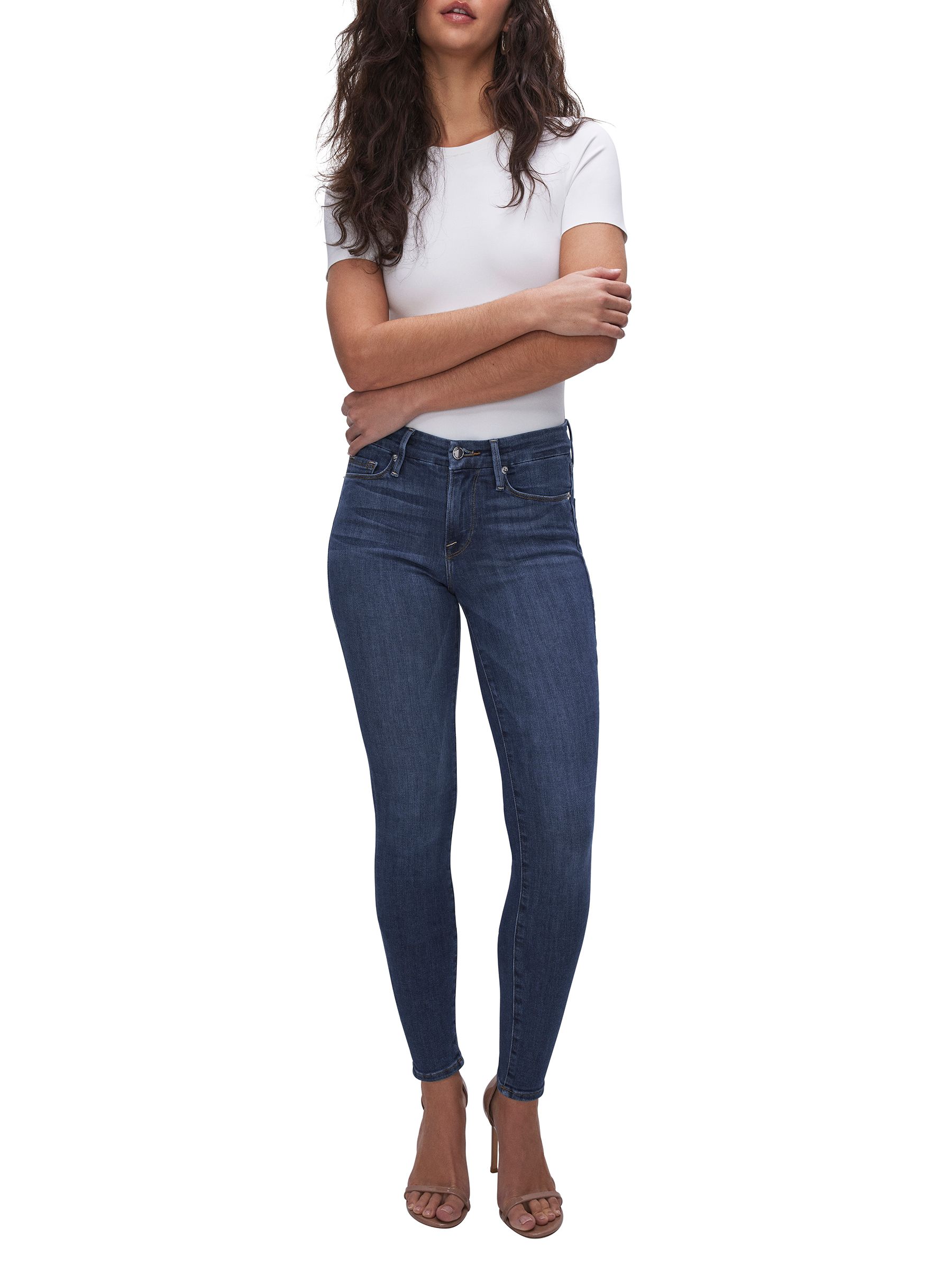 Buy Good American Blue Good Legs Skinny Jeans from the Next UK online shop