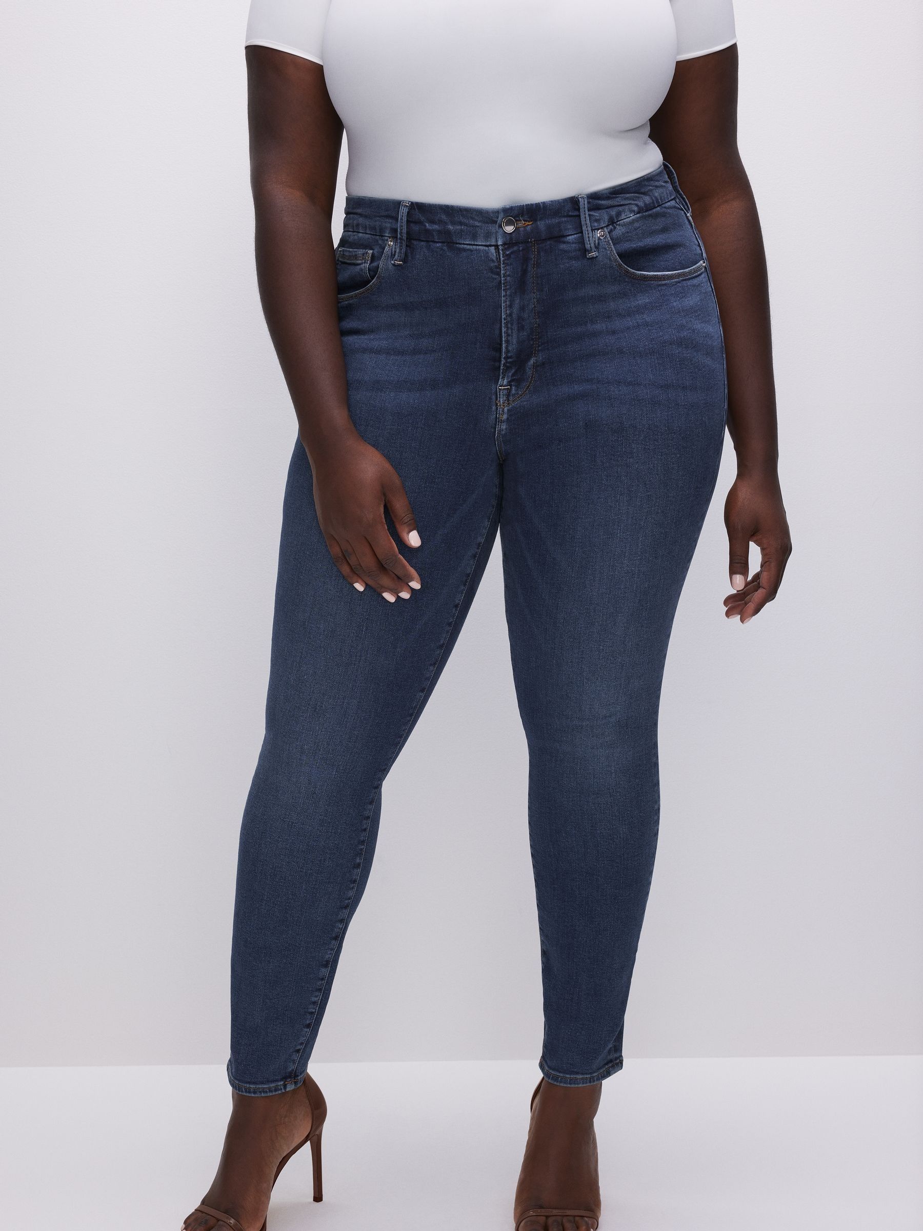 Buy Good American Blue Good Legs Skinny Jeans from the Next UK online shop