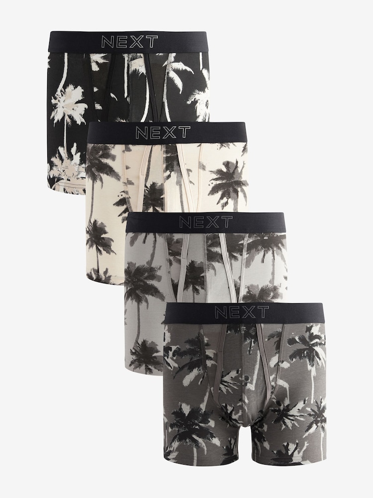 Buy Black/White Print A-Front Boxers from the Next UK online shop