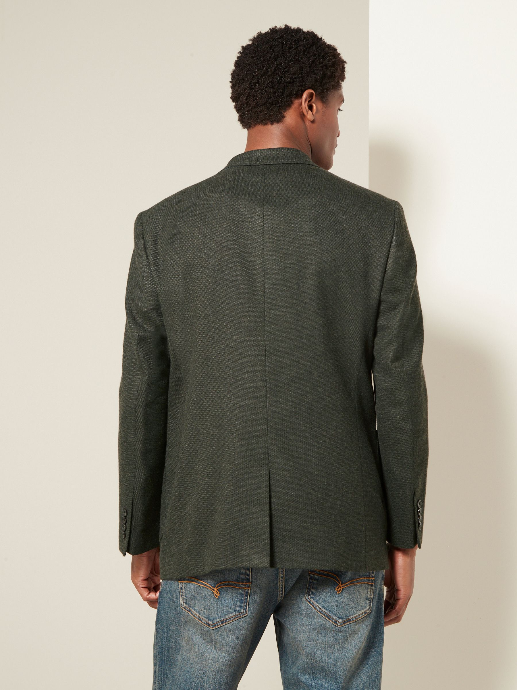 Buy Khaki Green Regular Fit Textured Smart Blazer from the Next UK ...
