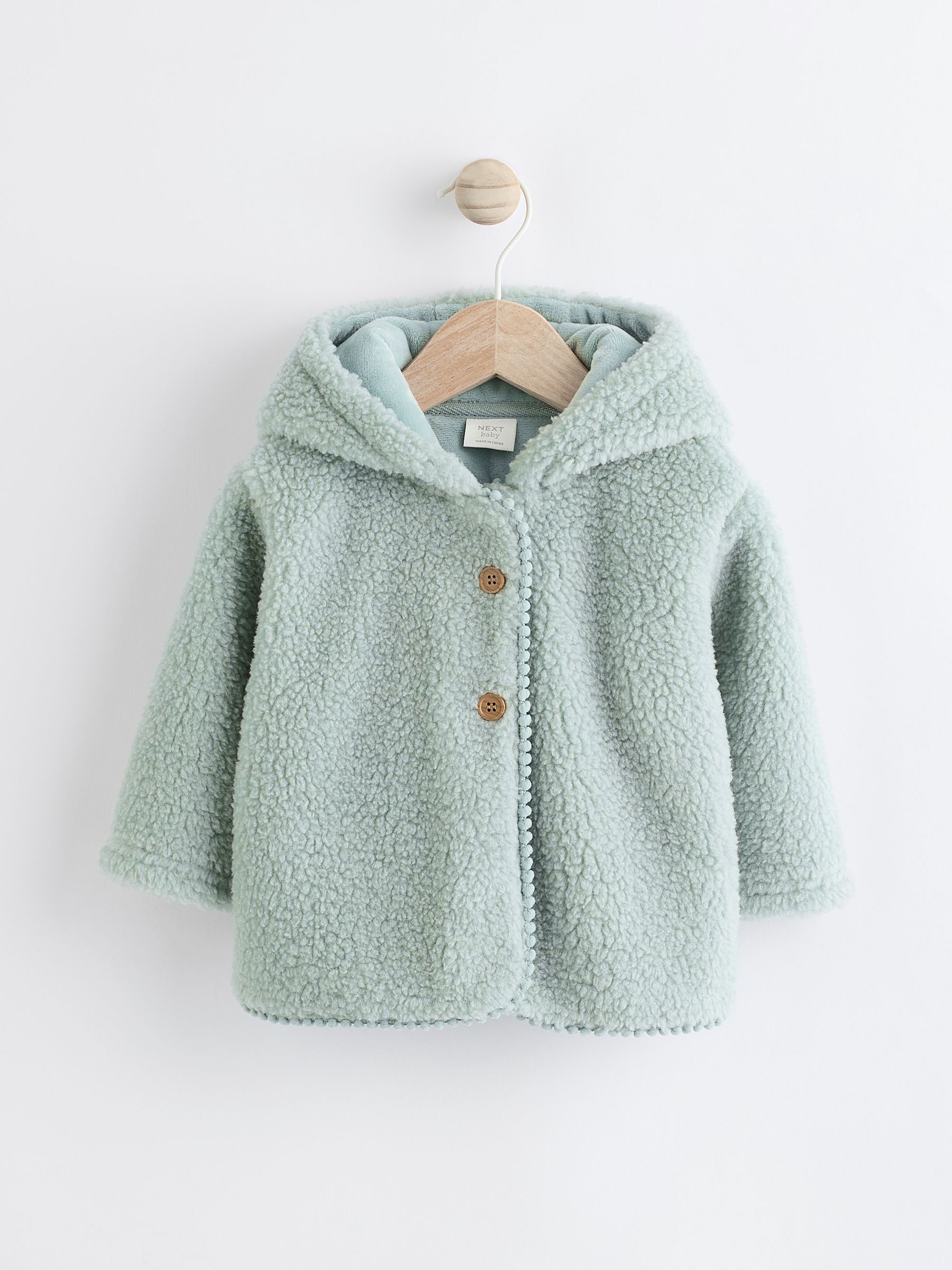 Buy Sage Green Baby Borg Fleece Jacket (0mths-2yrs) from Next Ireland