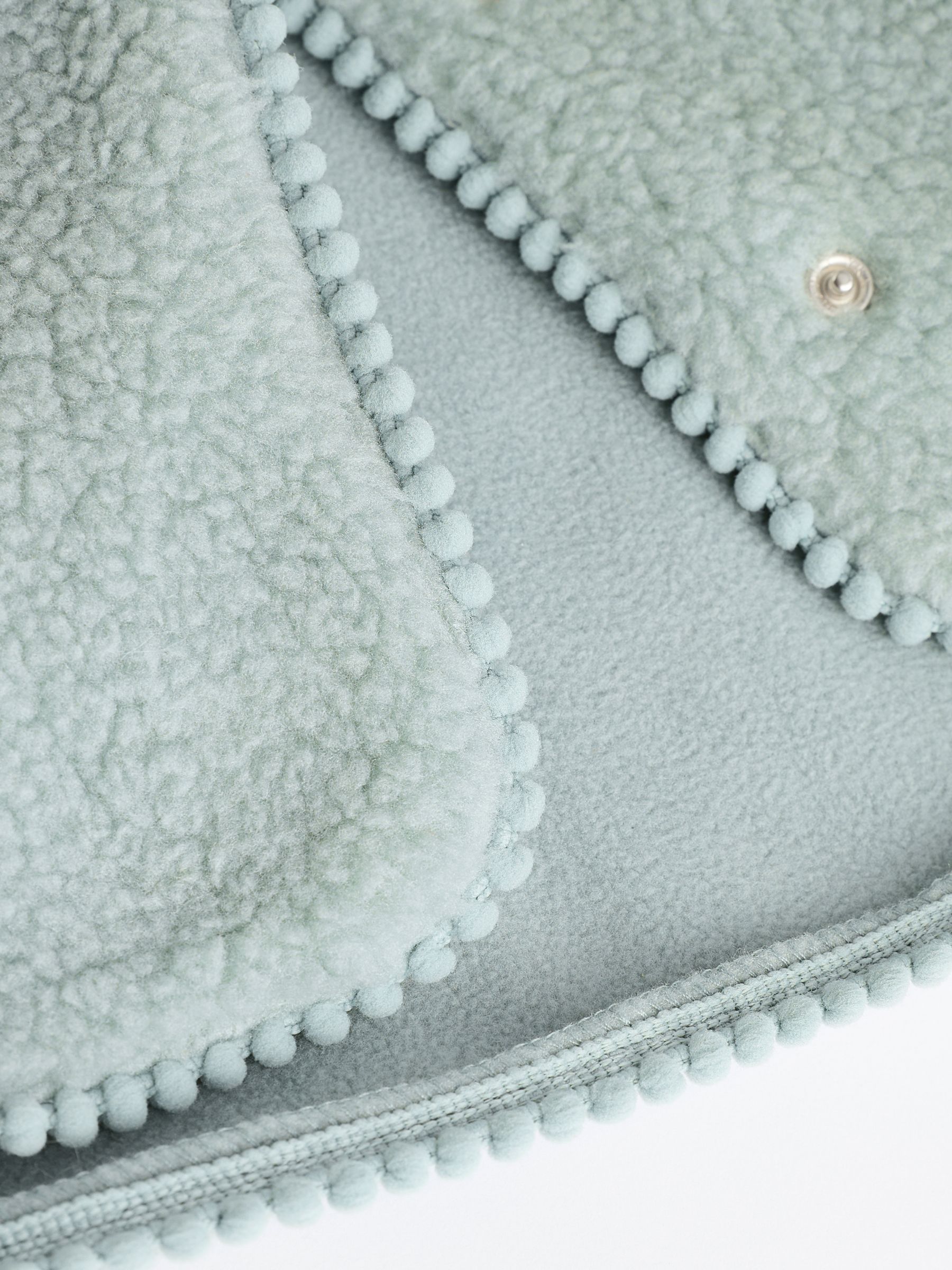 Buy Sage Green Baby Borg Fleece Jacket (0mths-2yrs) from Next Ireland