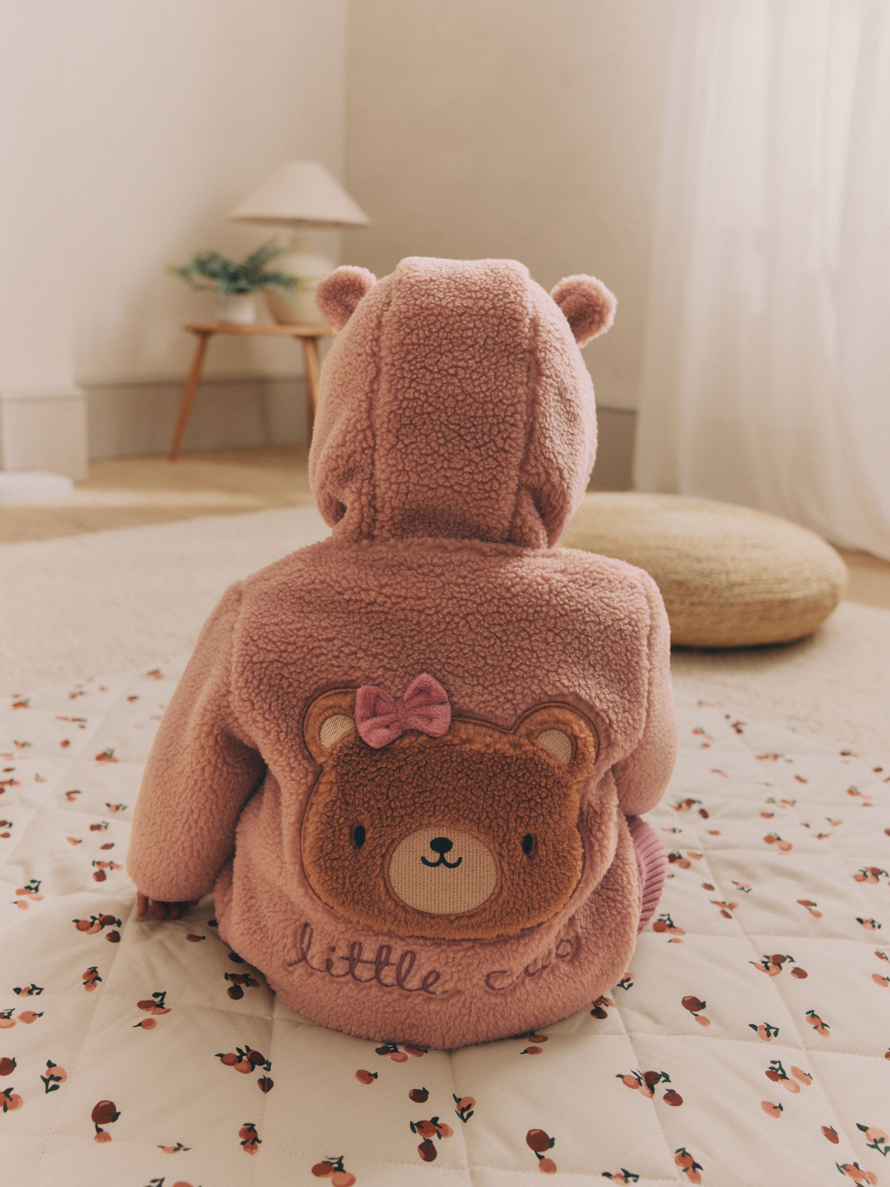 Buy Pink Baby Borg Fleece Jacket (0mths-2yrs) from the Next UK online shop