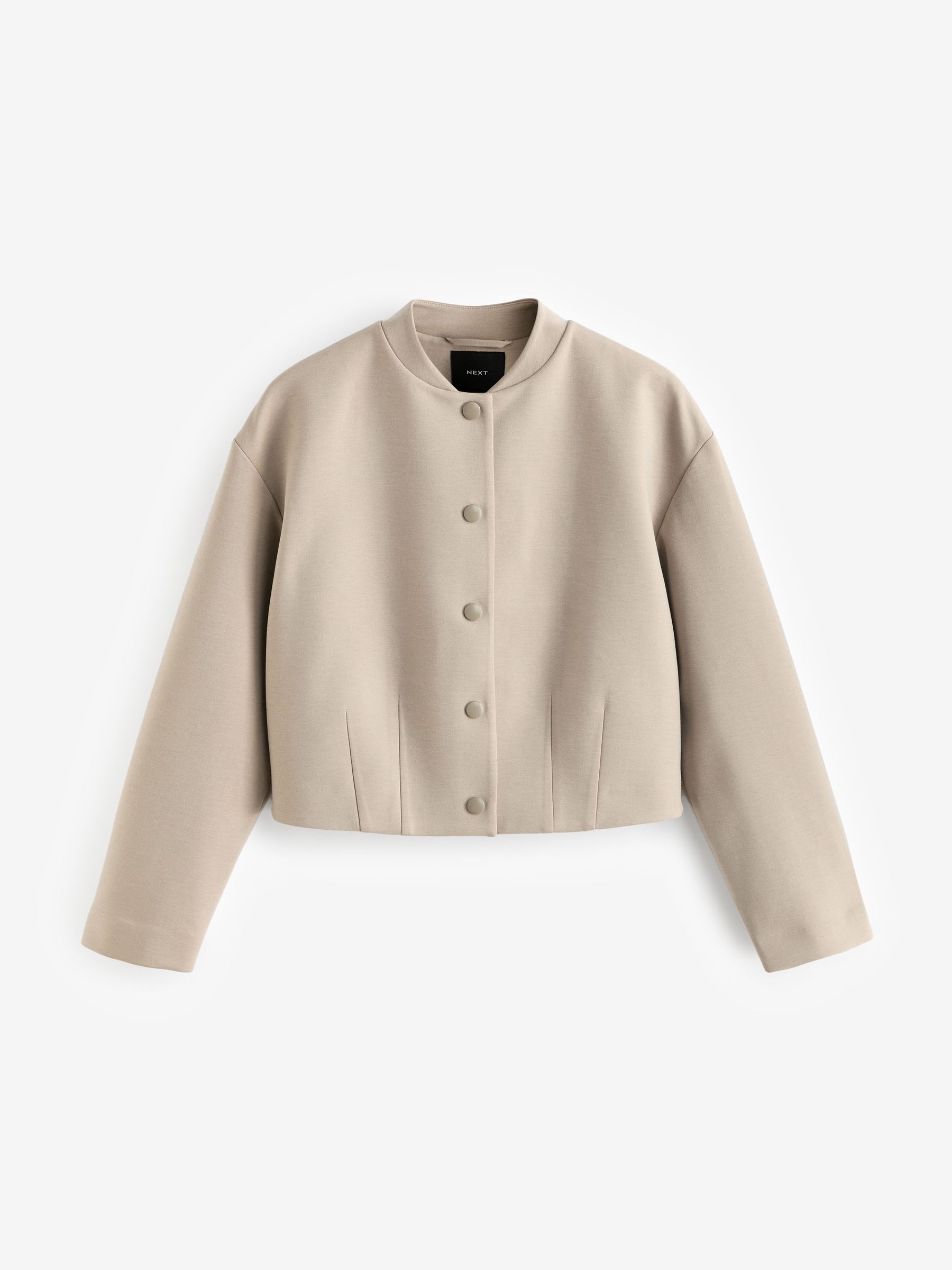 Buy Neutral Collarless Jacket from the Next UK online shop