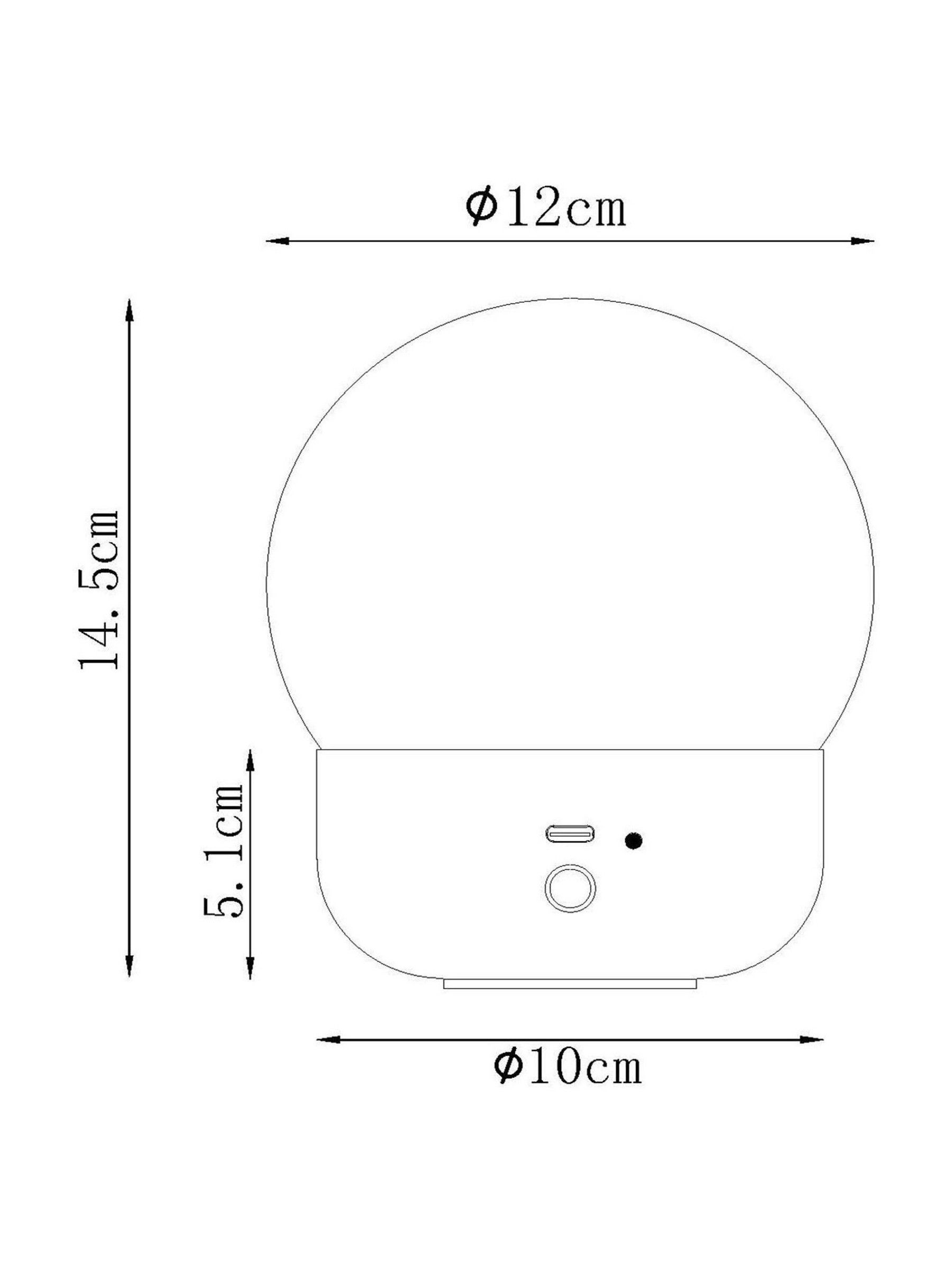 Buy Brass Pod Rechargeable Touch Wireless Table Lamp from the Next UK ...
