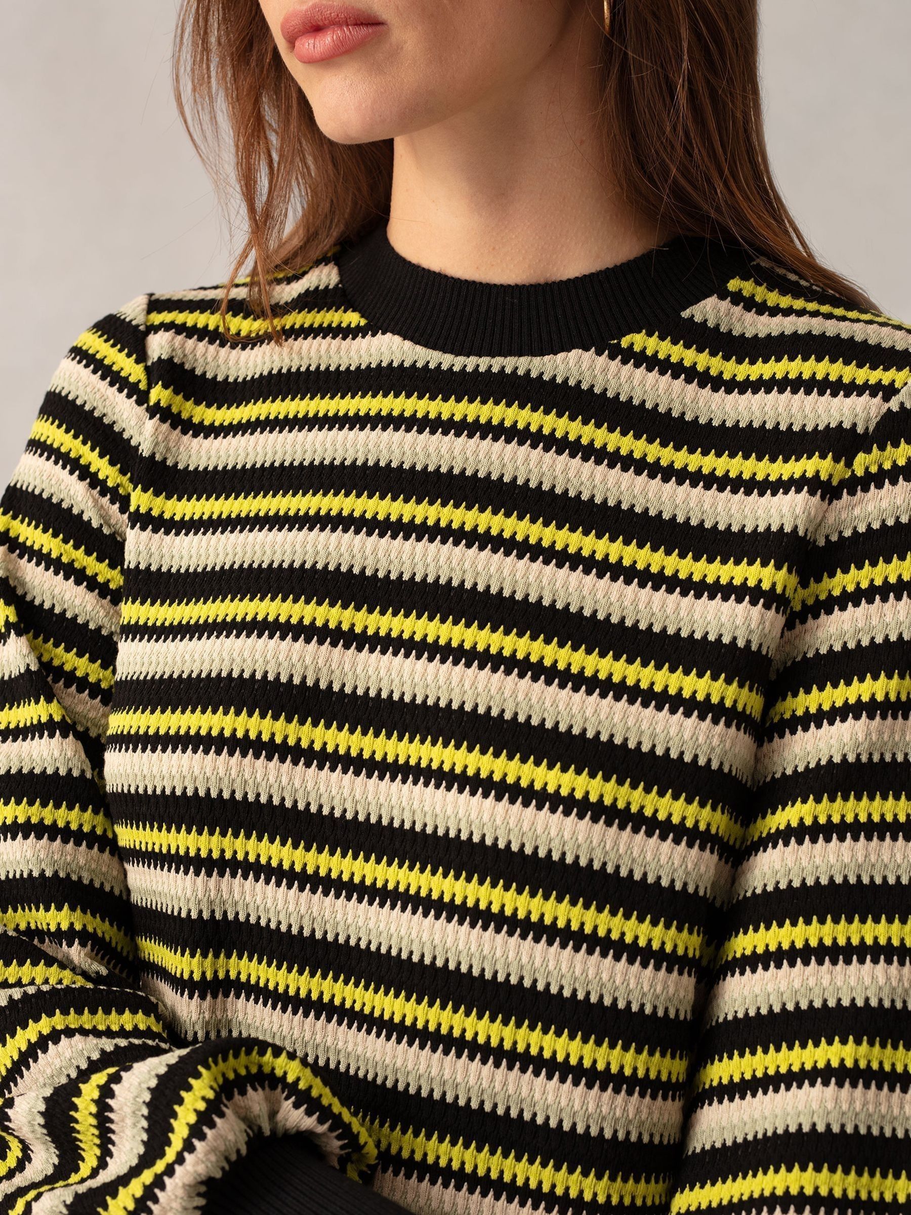 Buy Ro&Zo Green Textured Stripe Knitted Dress from the Next UK online shop