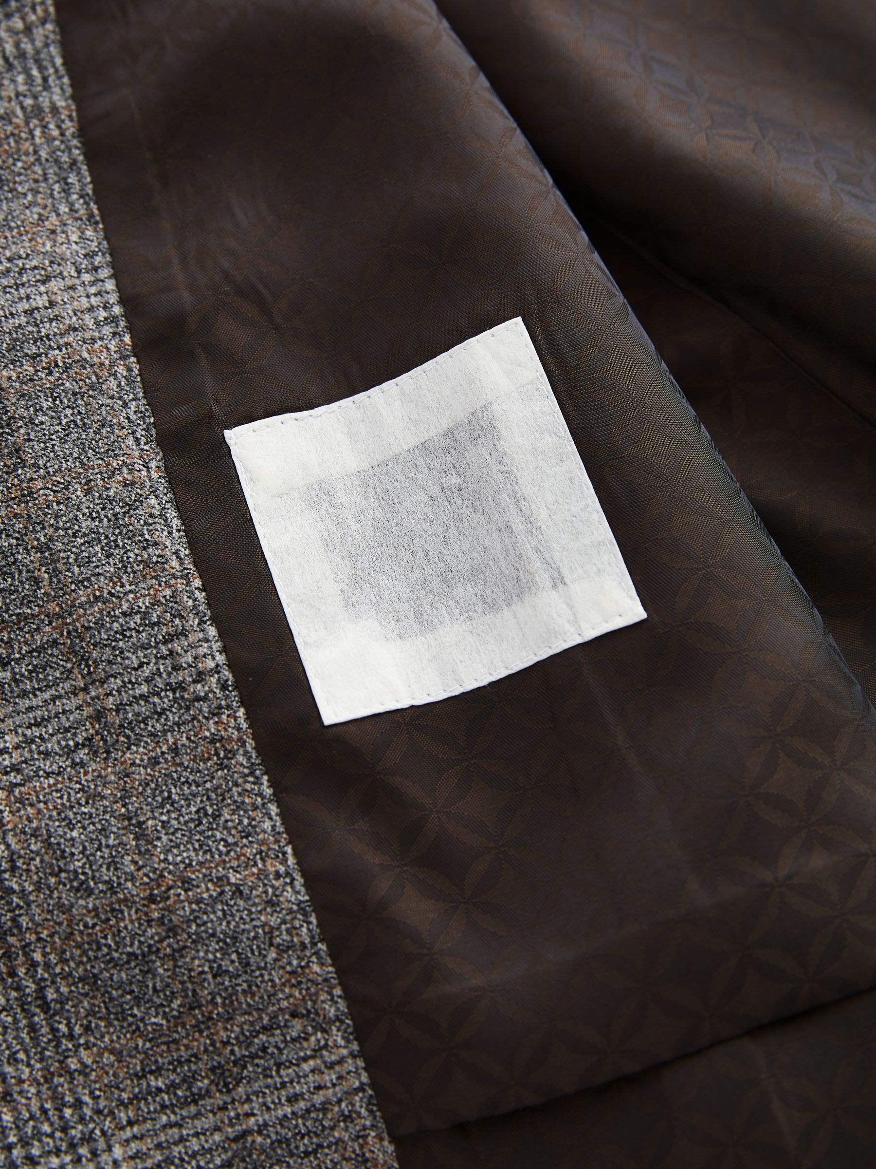 Buy Grey Signature Marzotto Check Italian Wool Suit Waistcoat from the ...