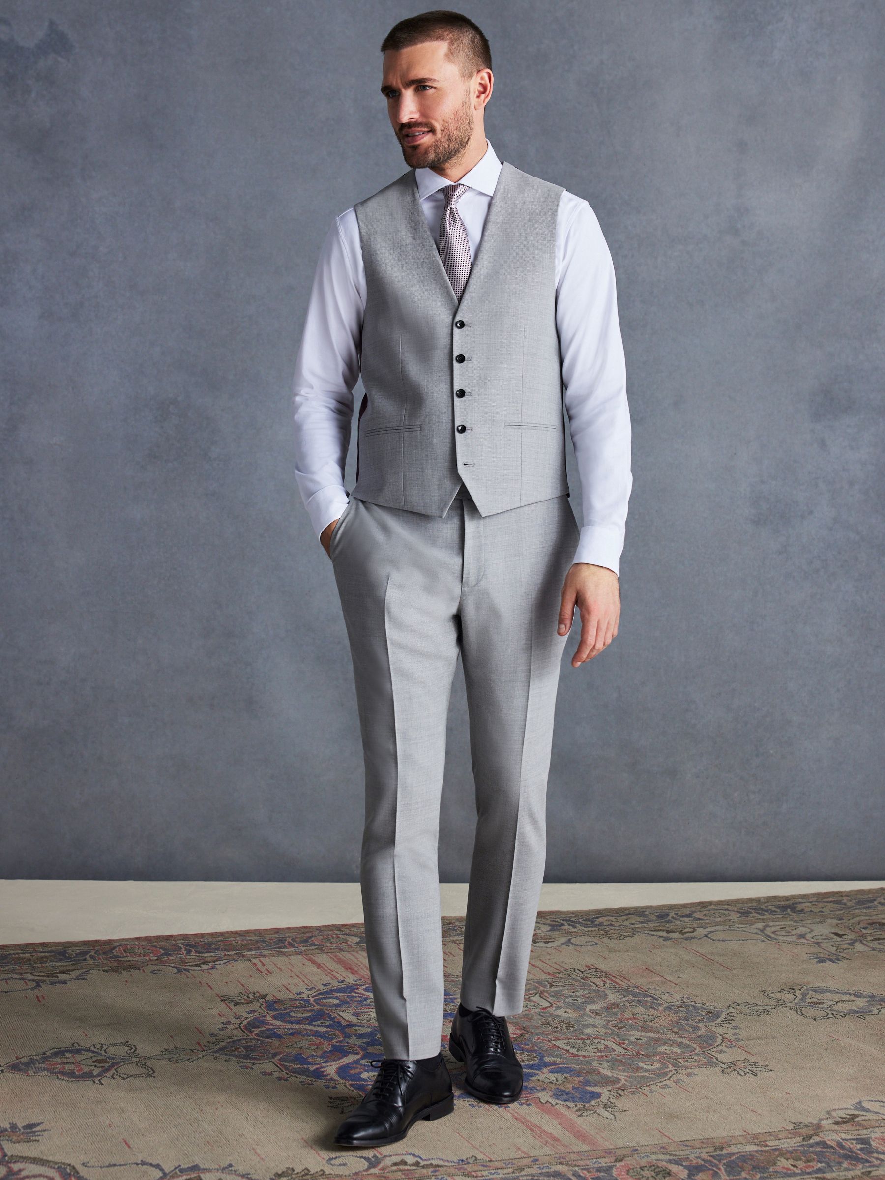 Buy Grey Signature Tollegno Suit Waistcoat from the Next UK online shop