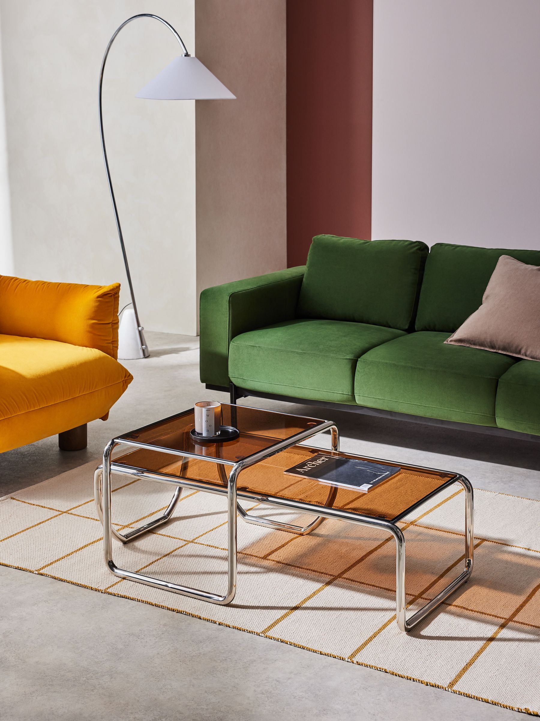 Buy MADE.COM Amber Glass Dunston Coffee Nest from the Next UK online shop