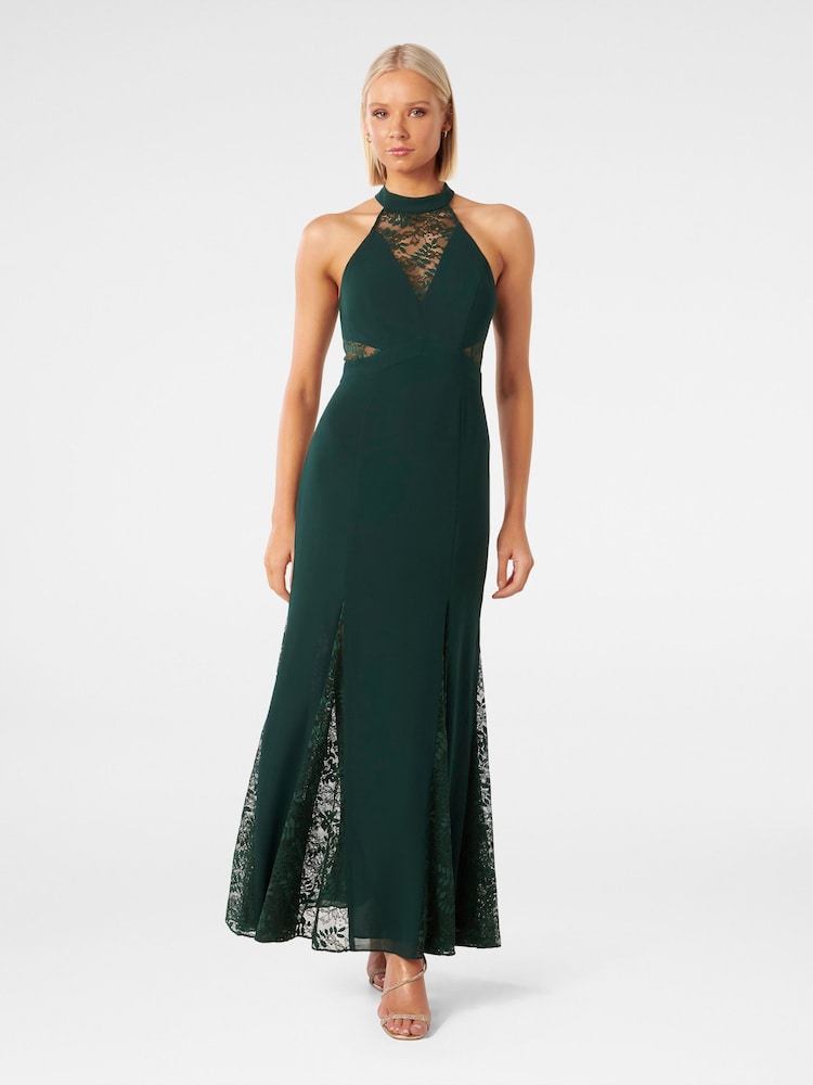 Buy Forever New Green Winslet Lace Splice Maxi Dress from the Next UK ...
