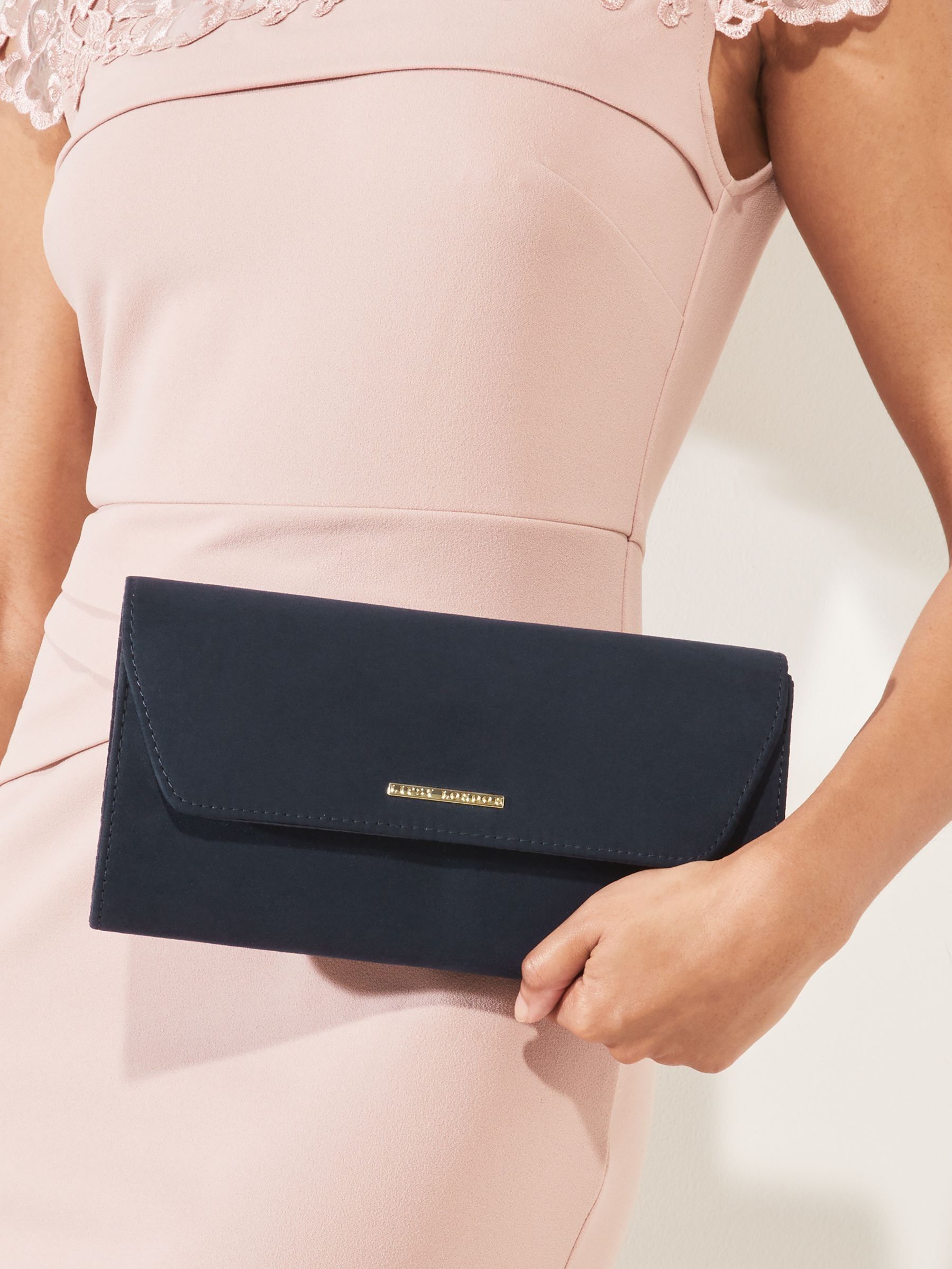 Buy Lipsy Navy Envelope Clutch Occasion Bag from Next Ireland