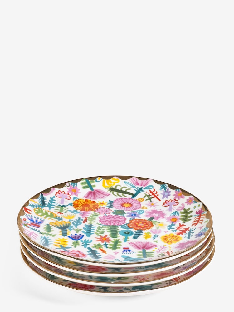 Buy Lucy Tiffney Set of 4 Multi Side Plates from Next Ireland