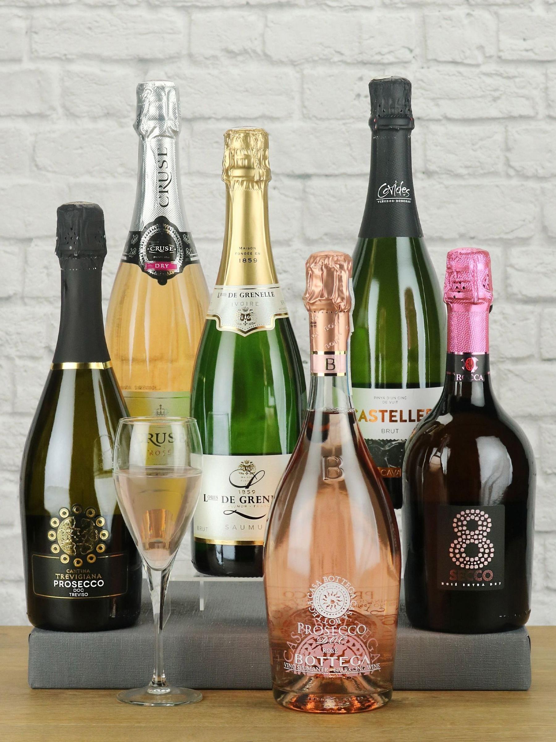 Buy Sparkling Wine Celebration Mixed Case of 6 Bottles by Le Bon Vin ...