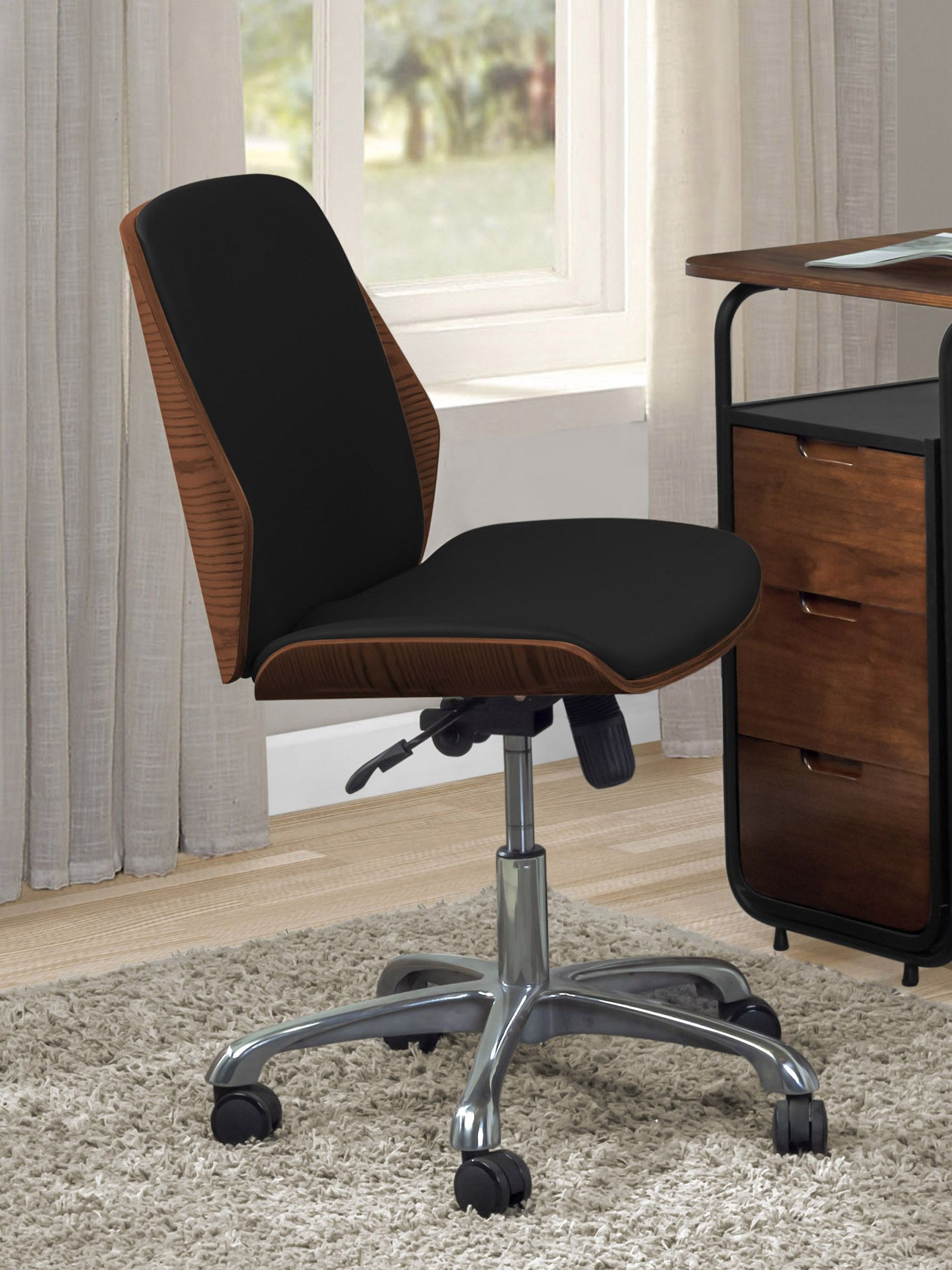 Buy Jual Walnut Universal Swivel Chair from the Next UK online shop