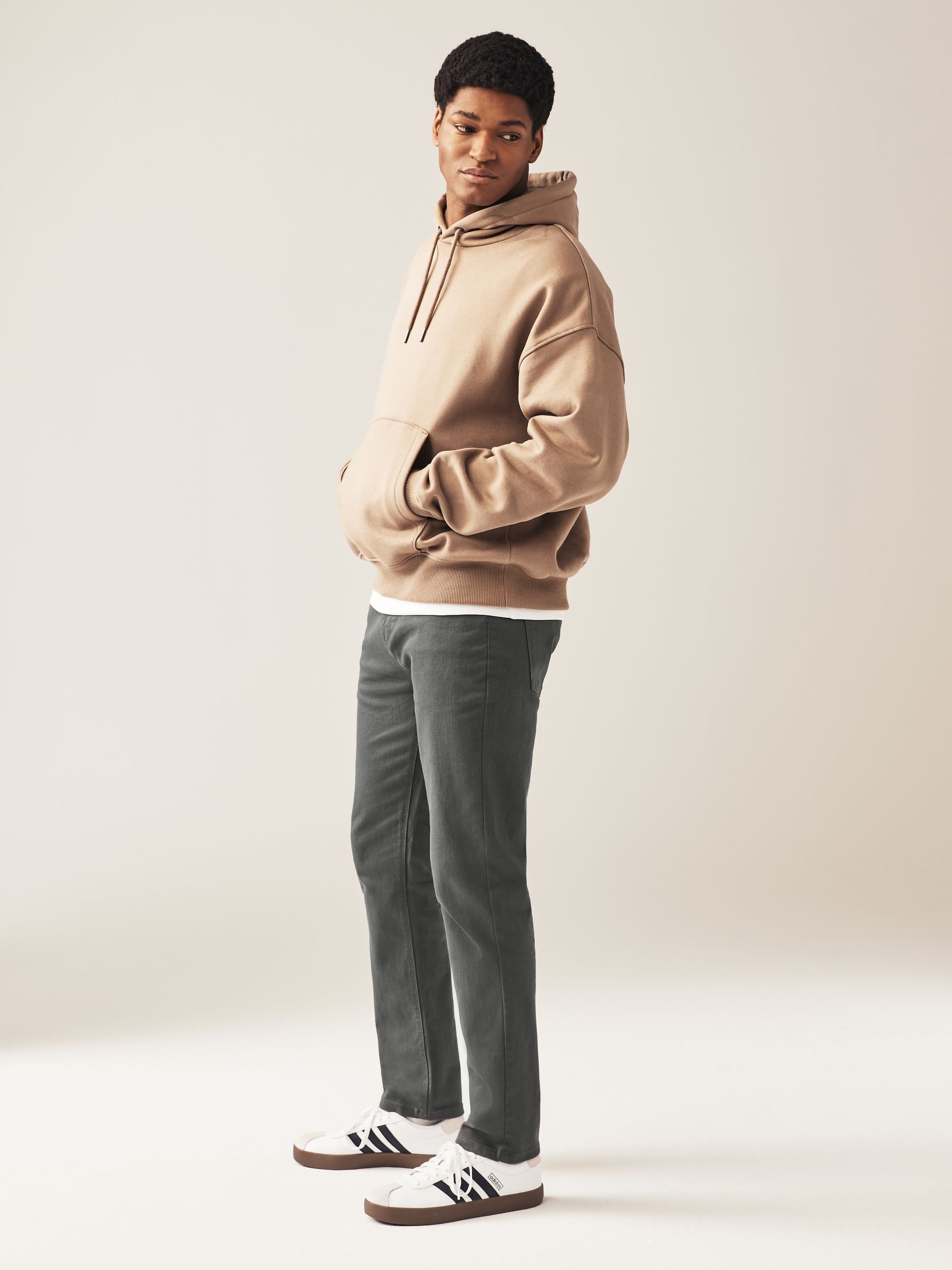 Buy Charcoal Single Slim Fit Classic Stretch Jeans from the Next UK ...