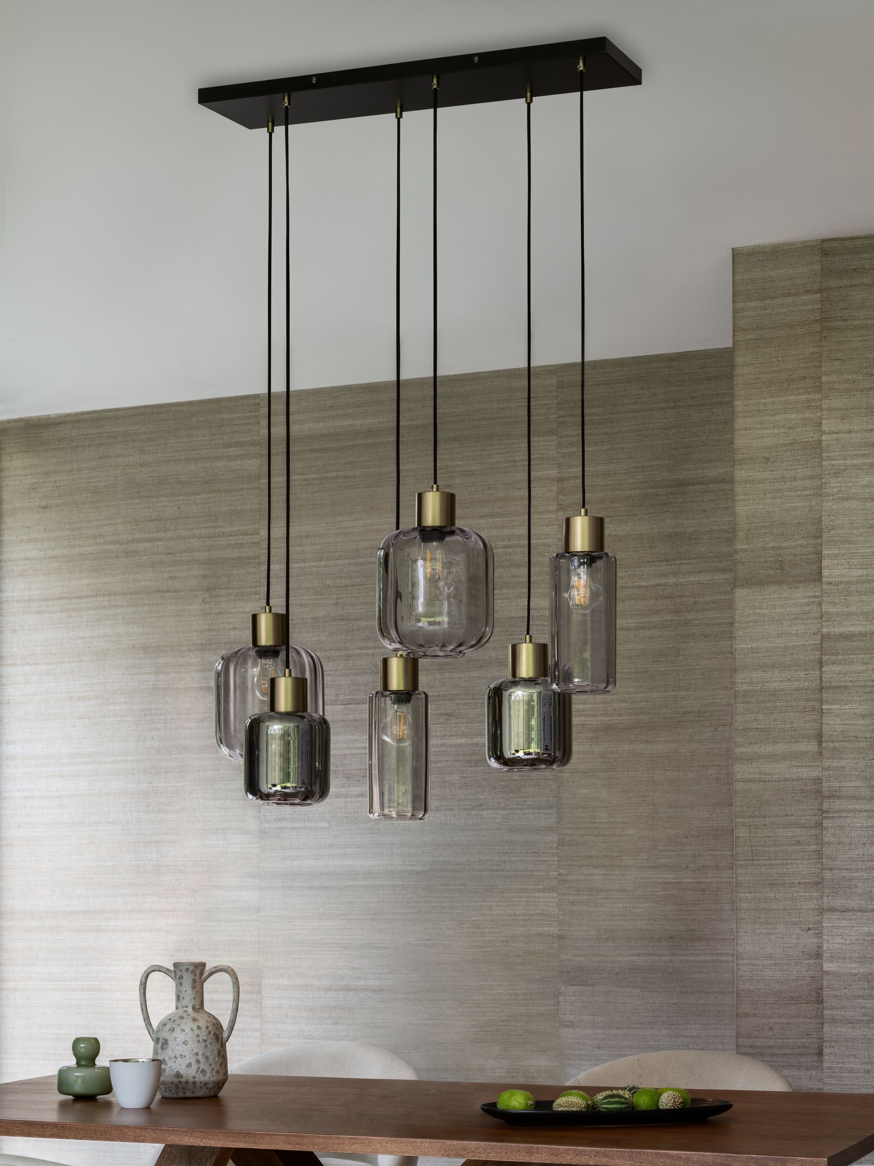Buy Grey Jensen 6 Light Pendant Ceiling Light from the Next UK online shop