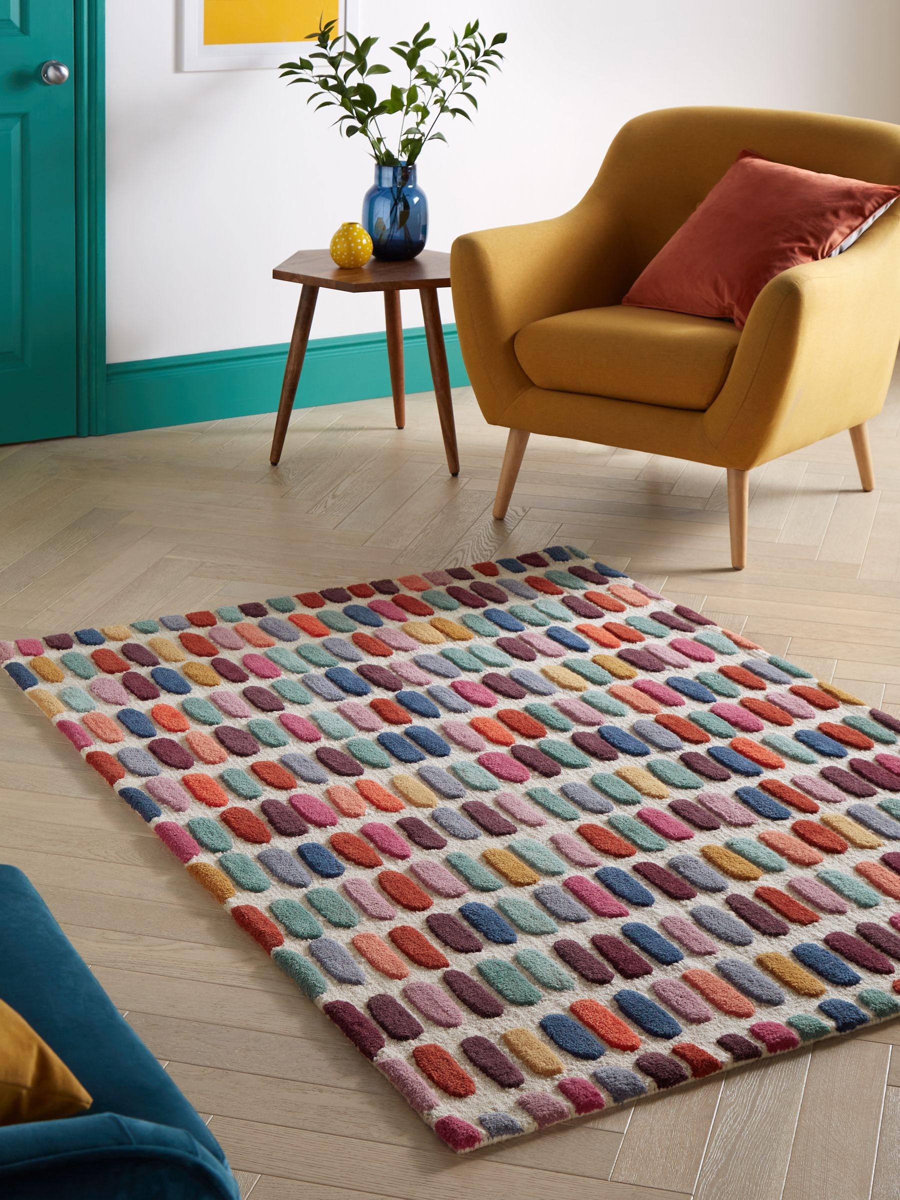 Buy Confetti Sketch Rug from the Next UK online shop