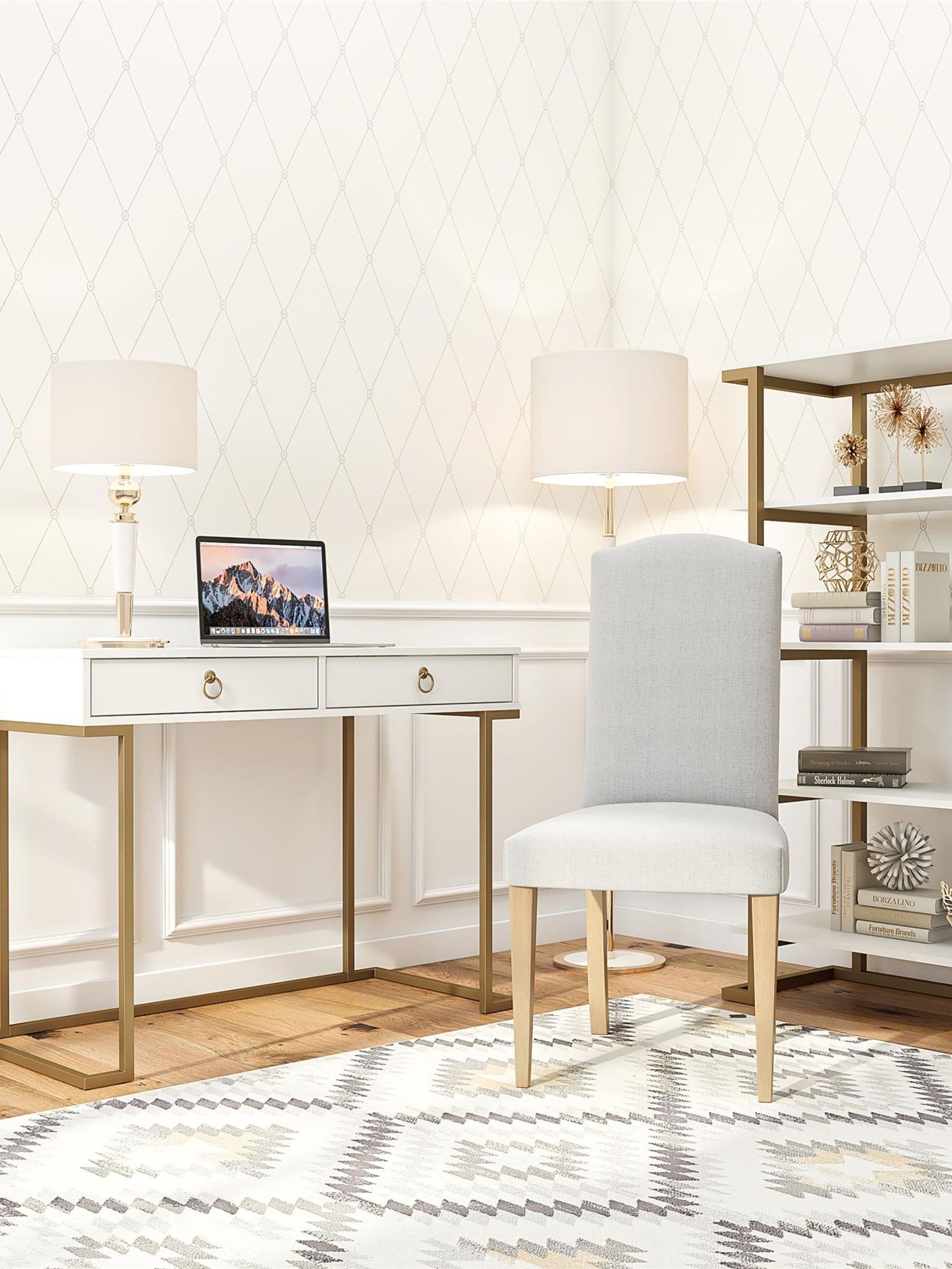 Buy CosmoLiving White Camila 5 Shelf Bookcase from the Next UK online shop