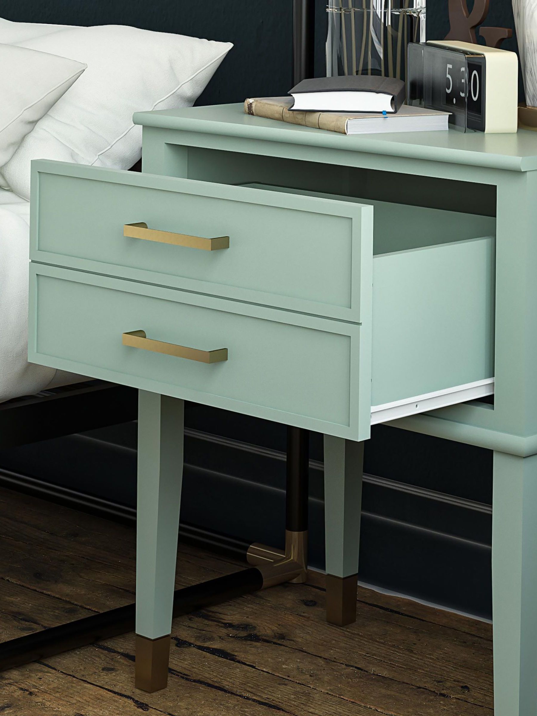 Buy CosmoLiving Green Westerleigh 1 Draw Side Table from the Next UK ...