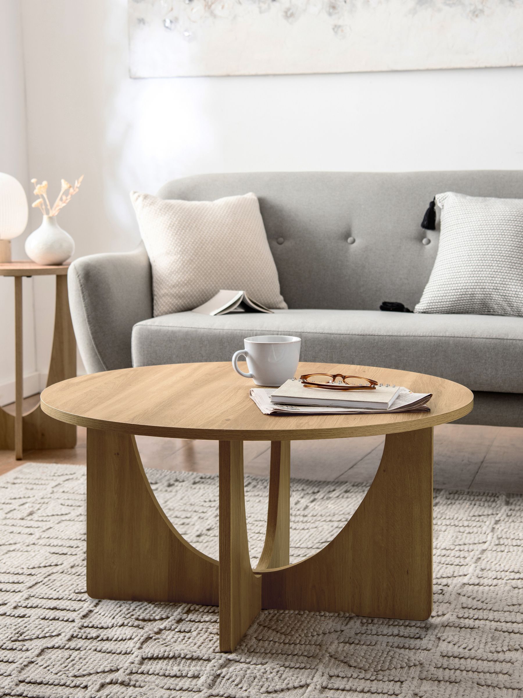 Buy Natural Craft Wood Effect Side Table from Next Ireland