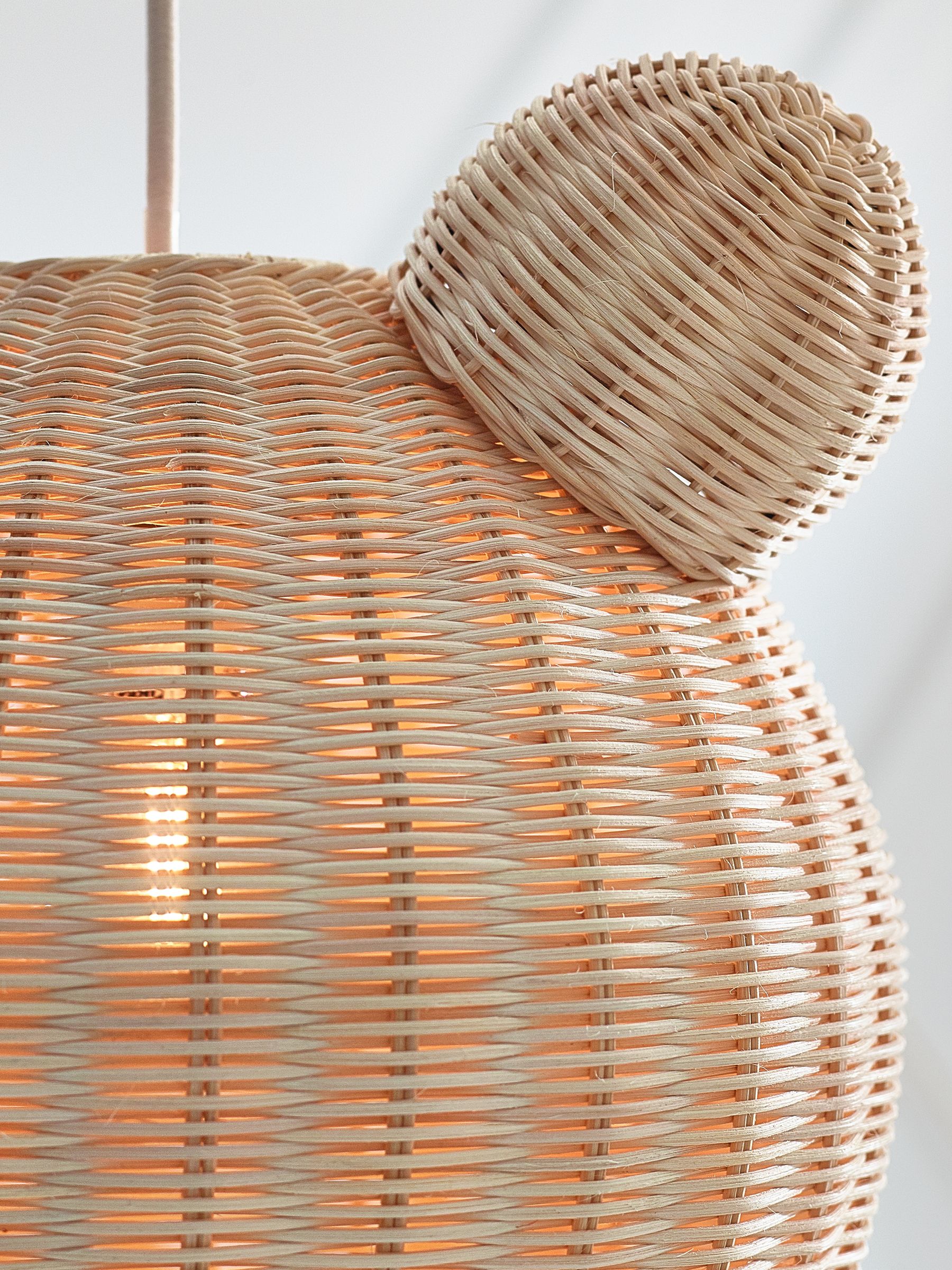 Buy Natural Teddy Bear Rattan Easy Fit Light shade from Next Ireland
