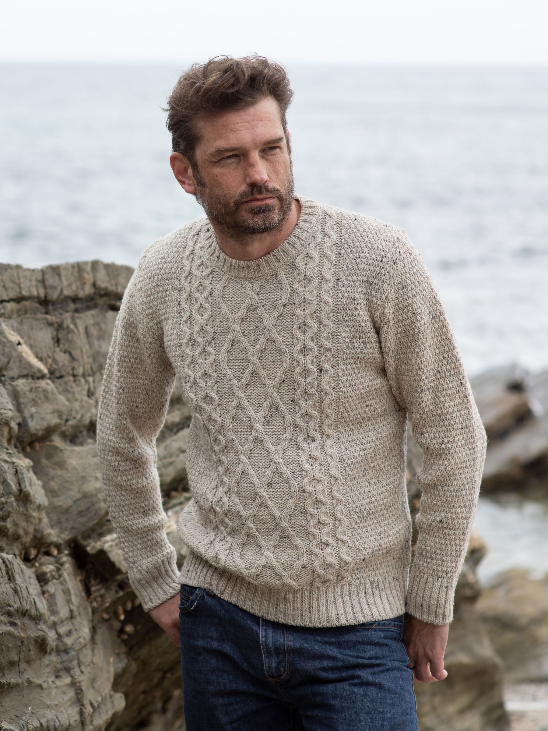 Buy Celtic & Co. Cable Crew Neck Jumper from the Next UK online shop