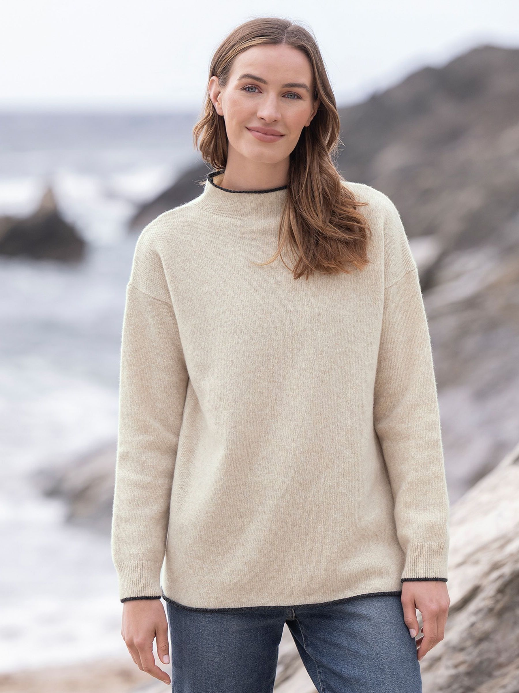 Buy Celtic & Co. Felted Funnel Neck Jumper from the Next UK online shop