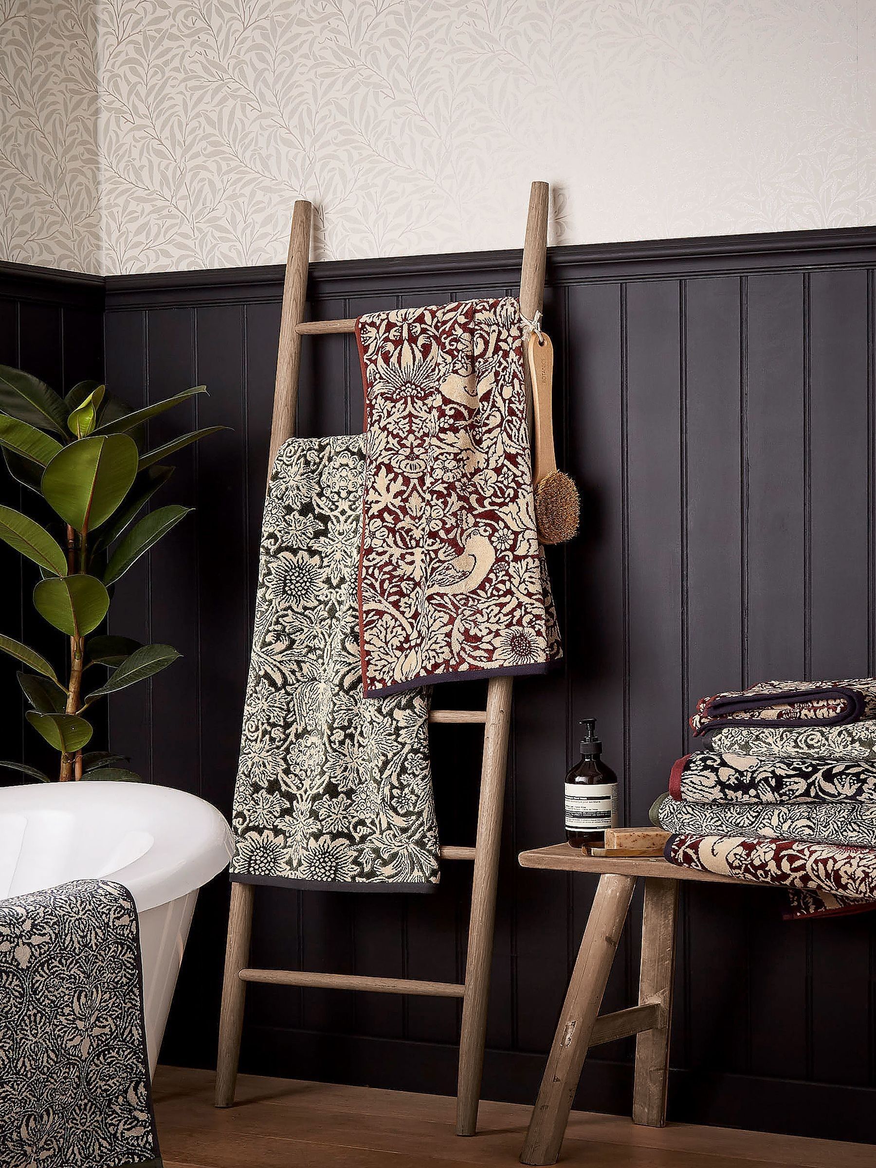 Buy Morris & Co Blue Strawberry Thief Towel from the Next UK online shop