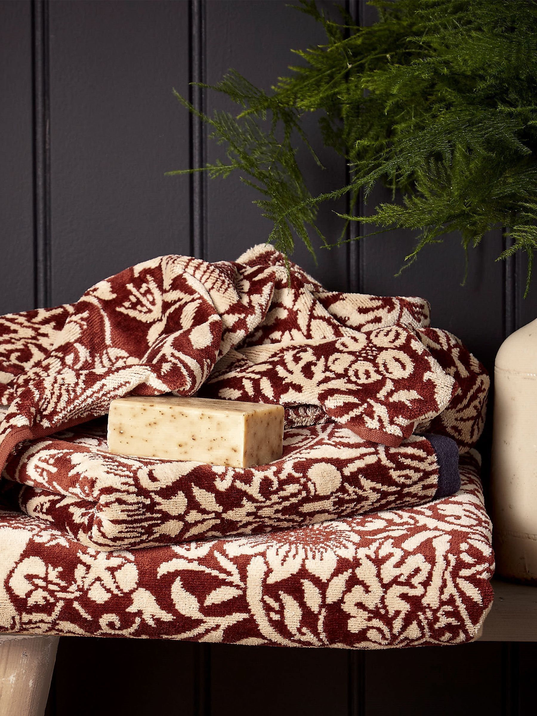 Buy Morris & Co Red Strawberry Thief Towel from the Next UK online shop