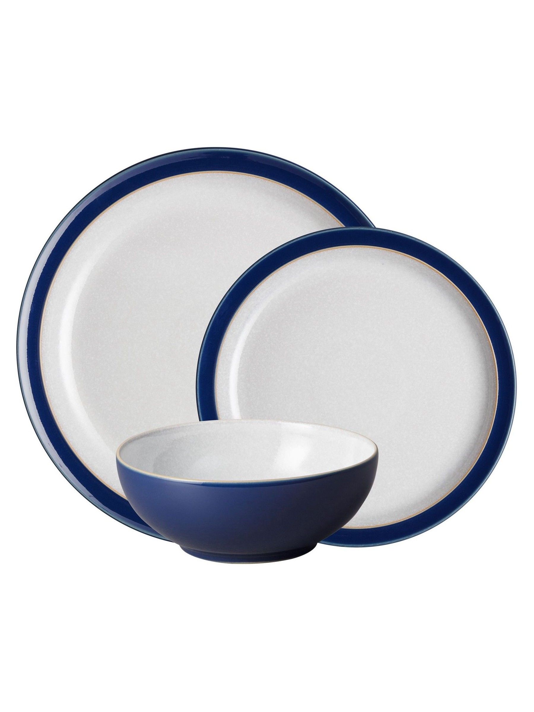 Buy Denby 12 Piece Dark Blue Elements Dinnerware Set from the Next UK ...