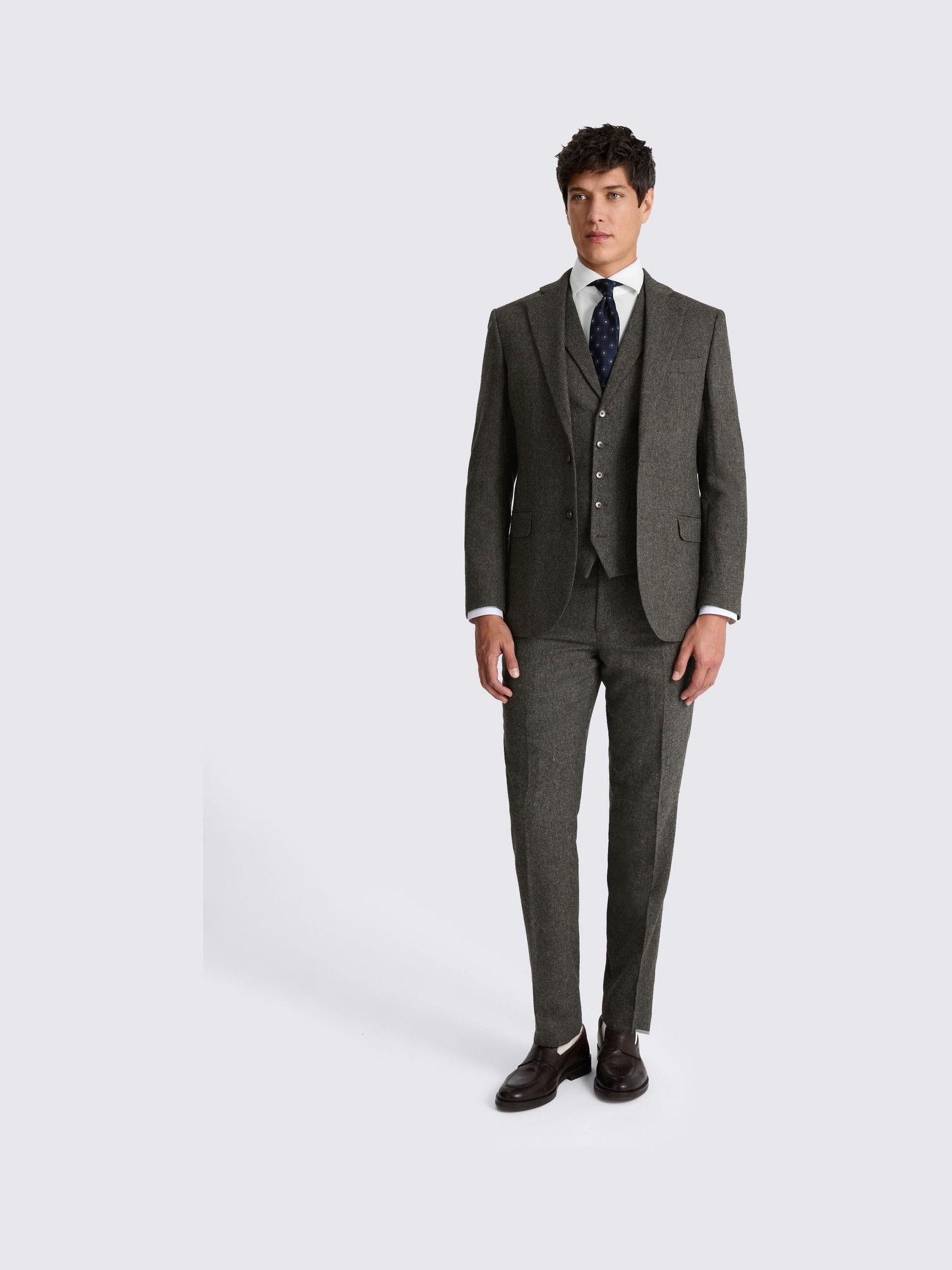 Buy MOSS Olive Tailored Herringbone Suit Jacket from Next Australia