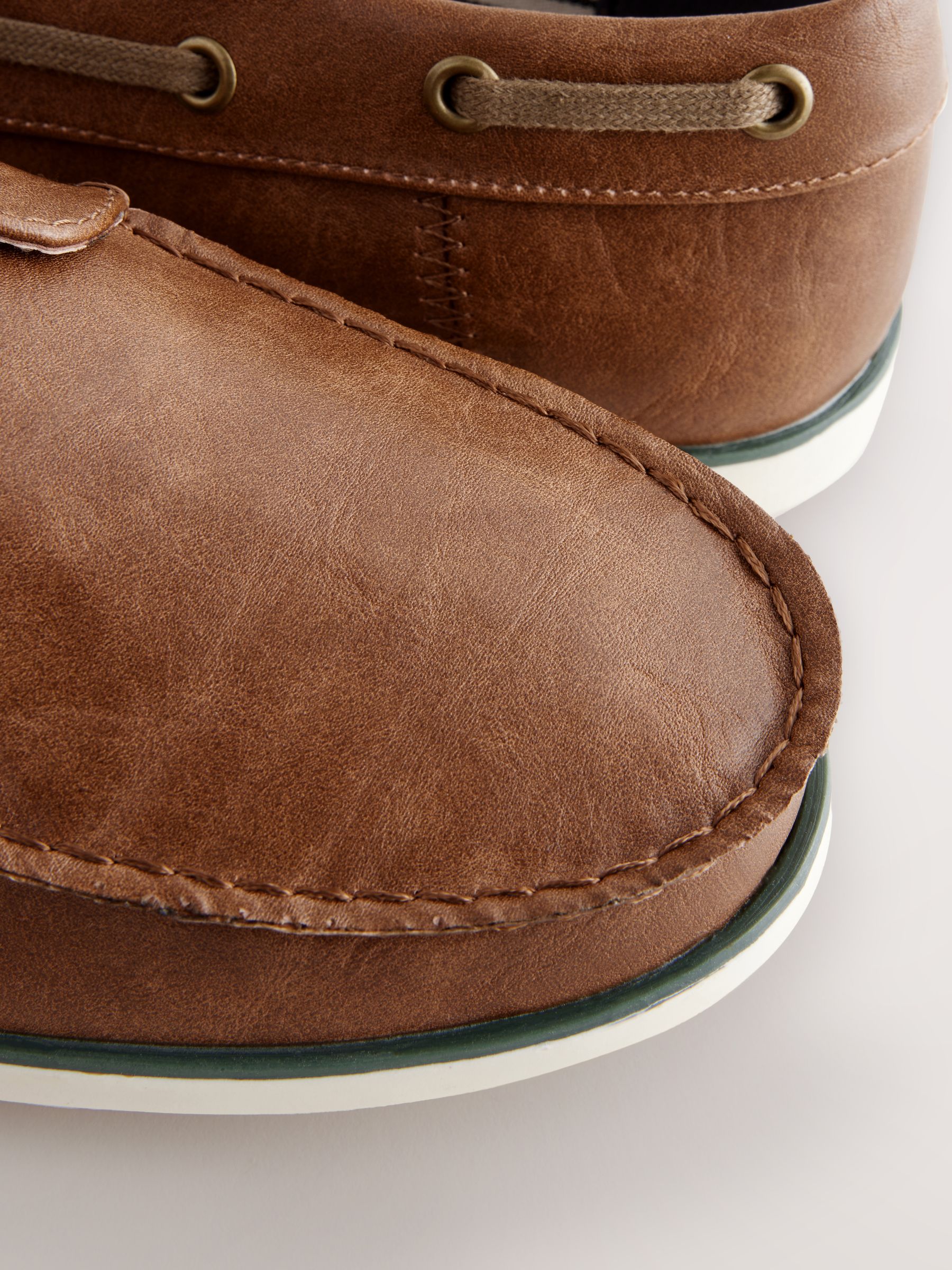 Buy Tan Brown Boat Shoes from the Next UK online shop