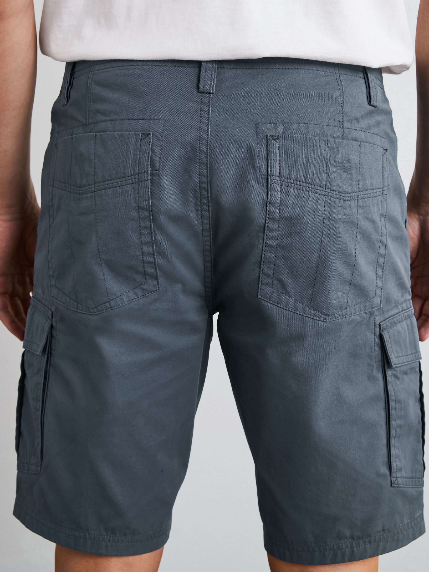 Buy Blue 100% Cotton Cargo Shorts from Next United Arab Emirates