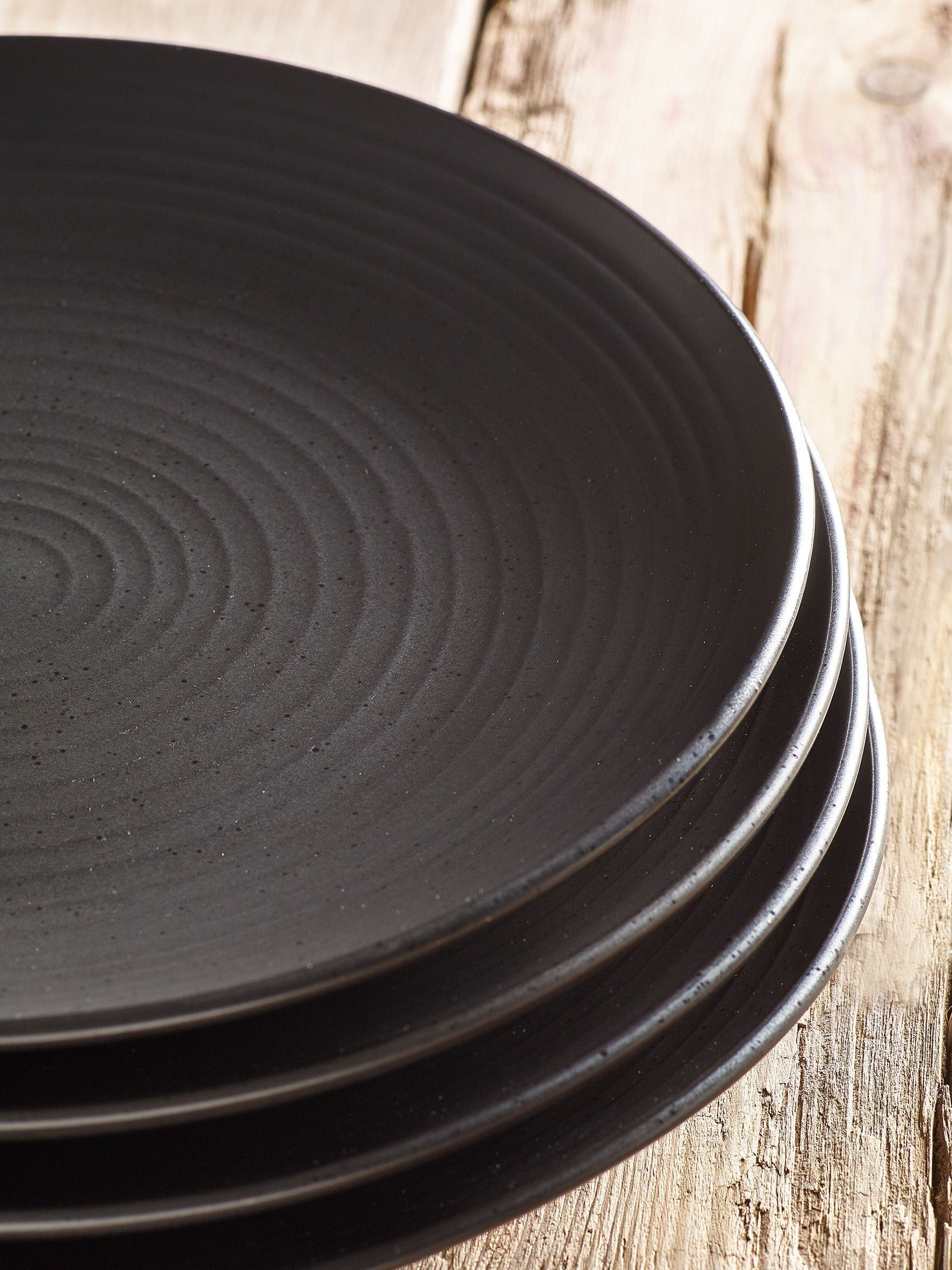 Buy Black Bronx Set of 4 Dinner Plates from the Next UK online shop